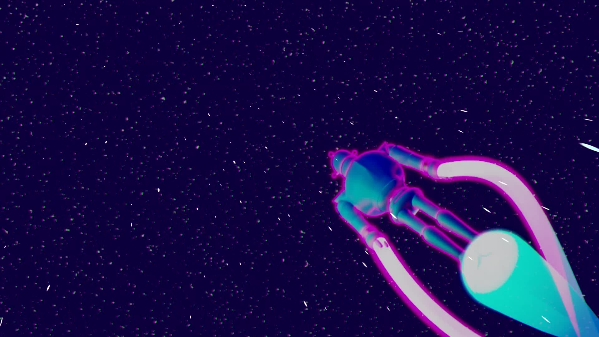 ArtStation - Robot Flying in space