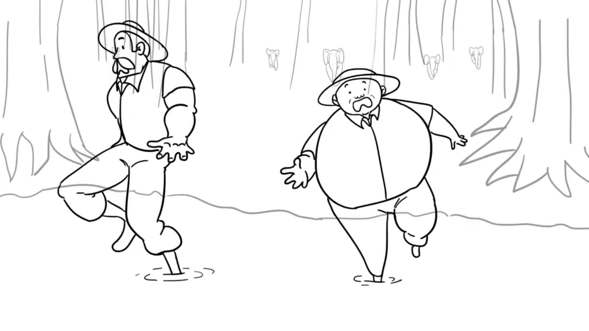 ArtStation - Falling Hunters Line Animation