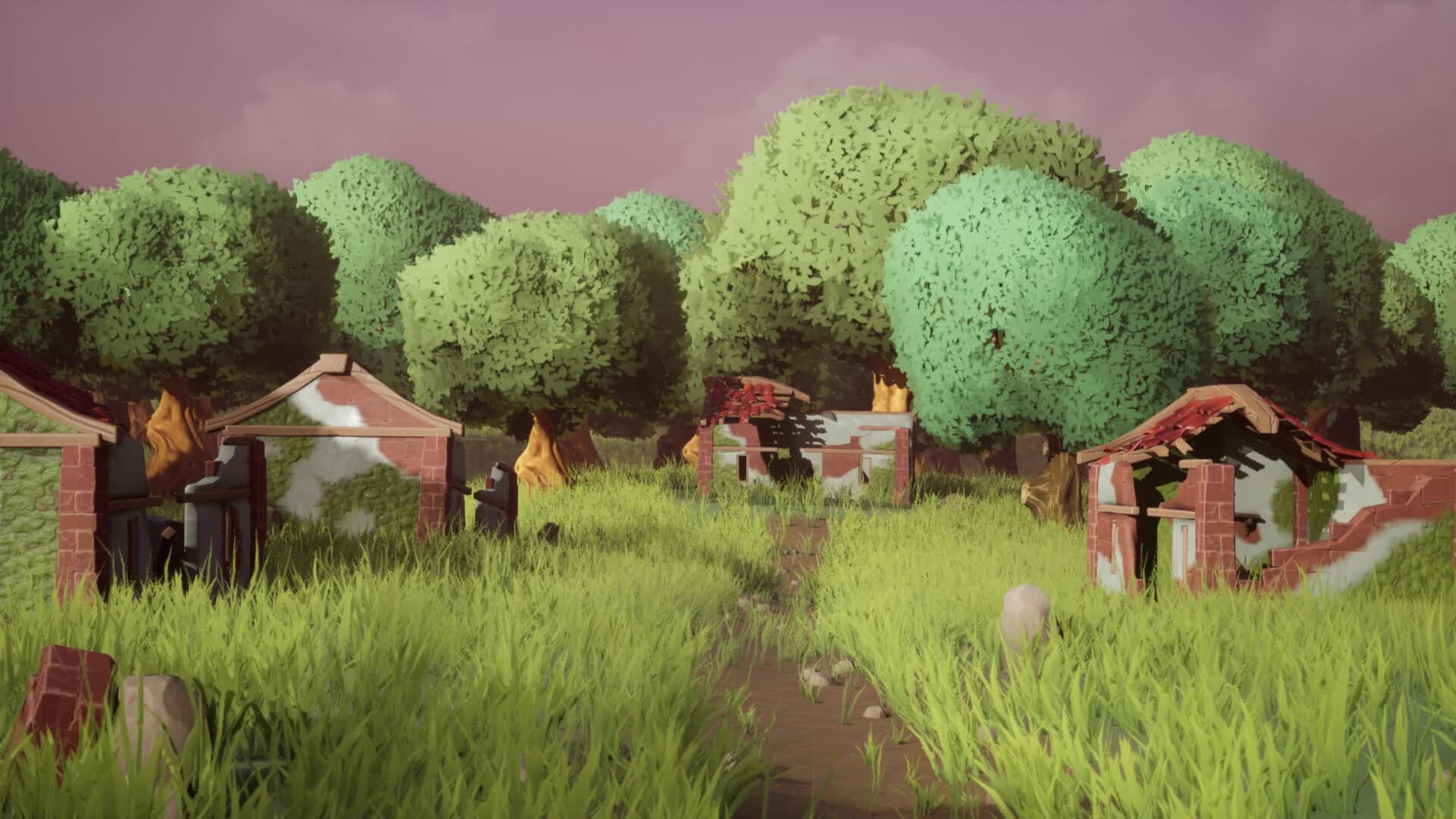 ArtStation - Stylized Scene - Ruins