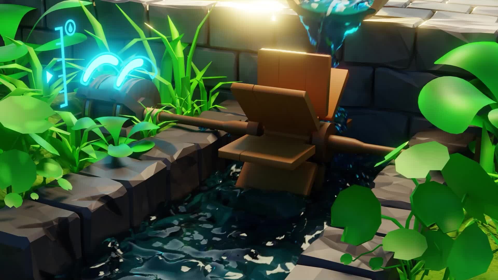 ArtStation - Stylised Water wheel