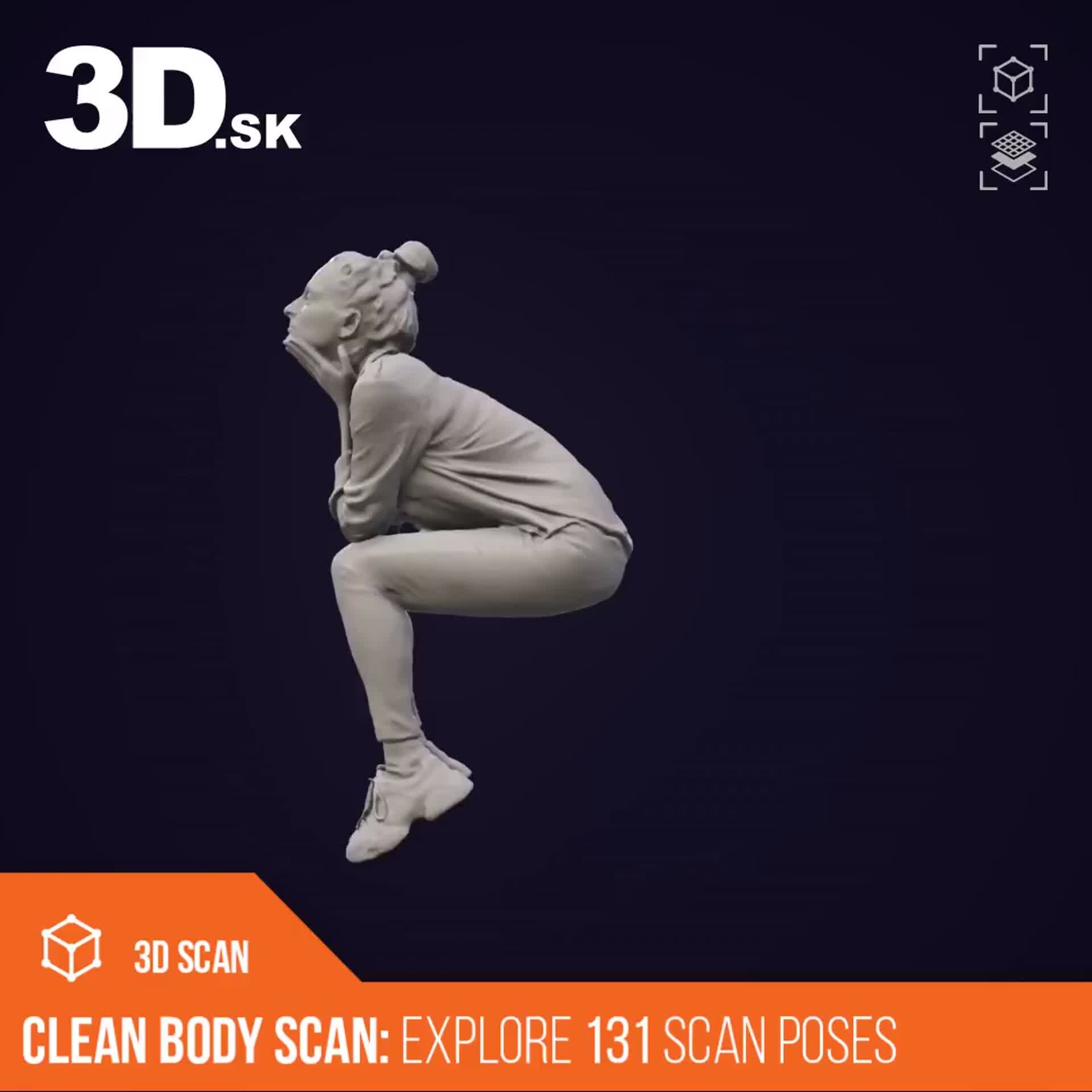 3D.SK - 131 scaned poses.