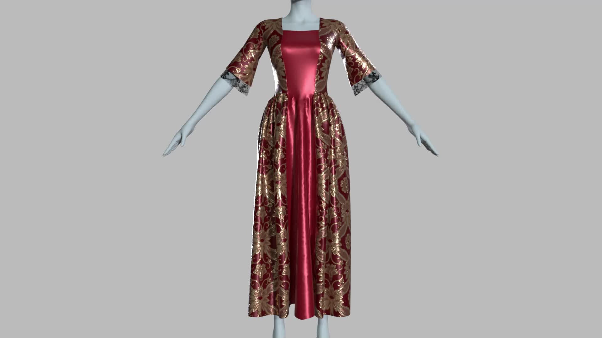 ArtStation - Baroque Dress