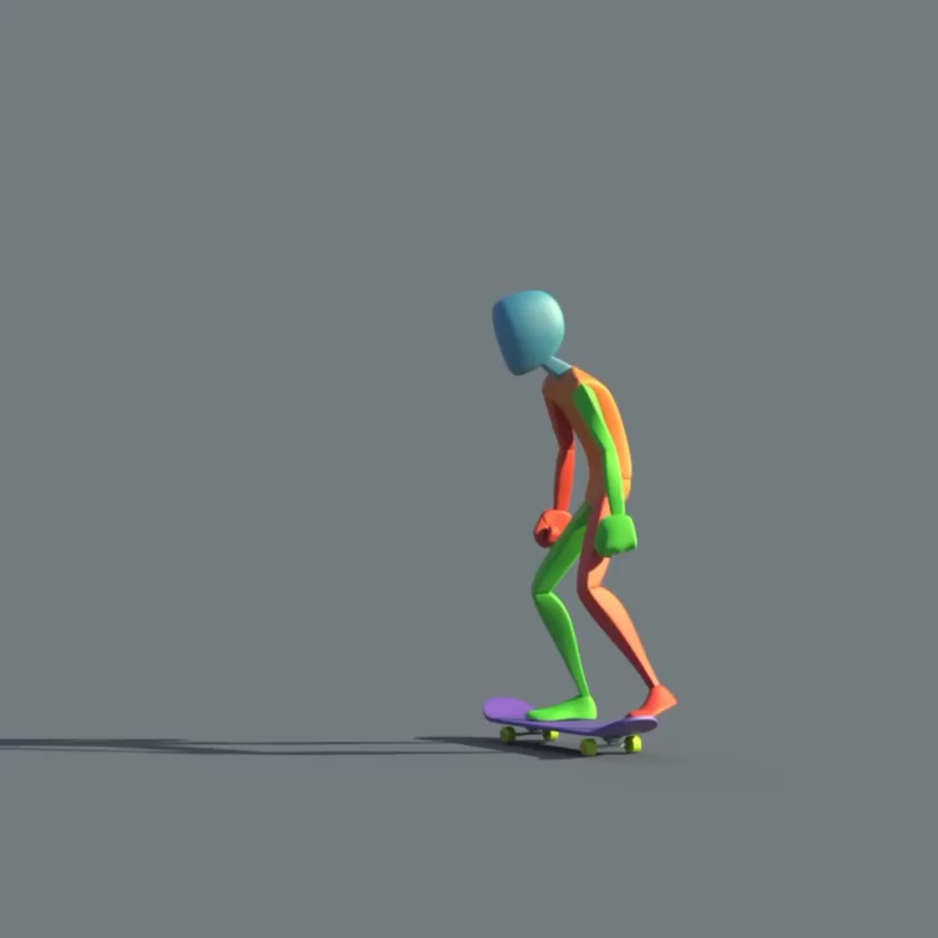 ArtStation - Skateboarding animation