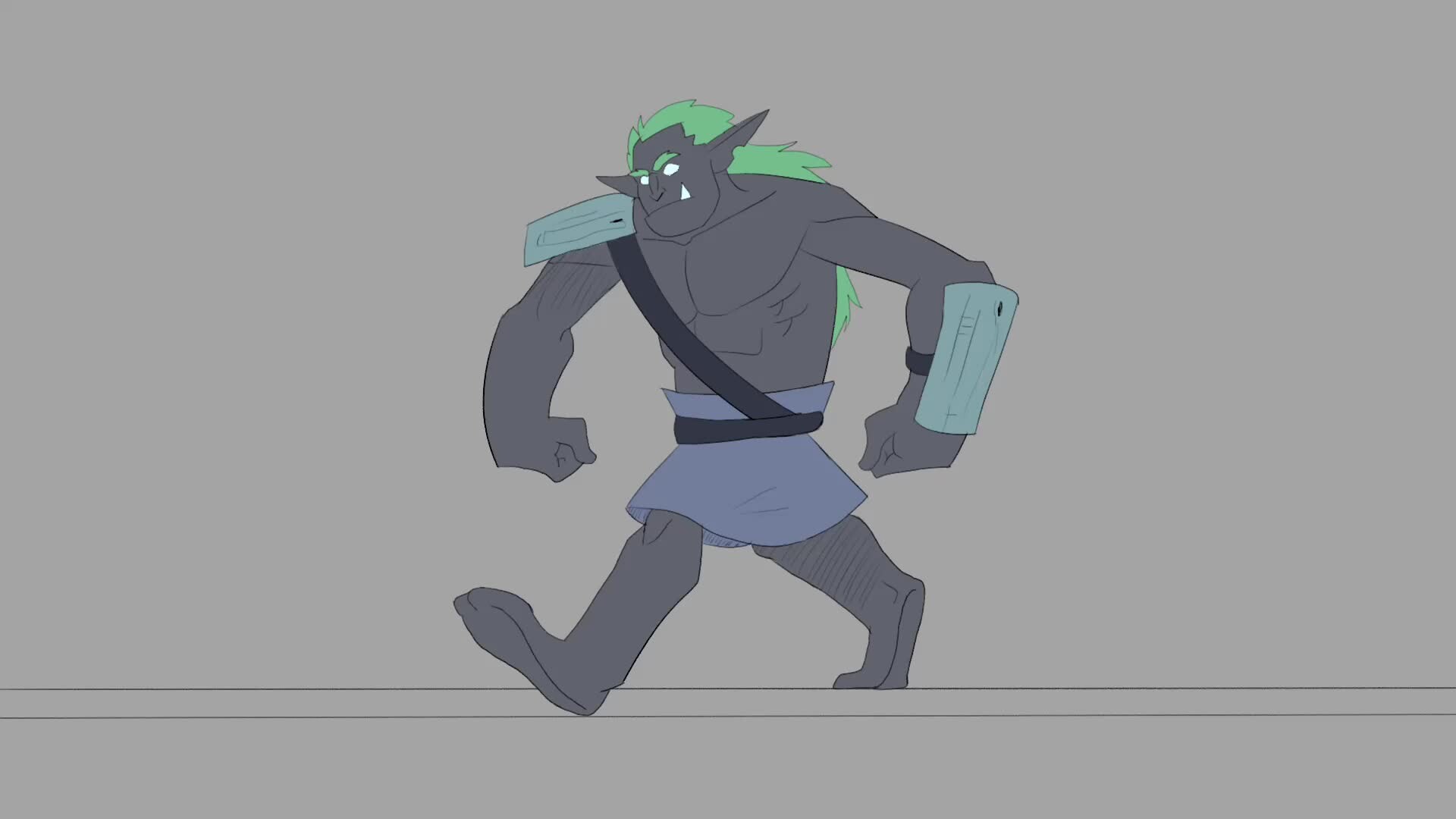 ArtStation - Troll Walk Cycle