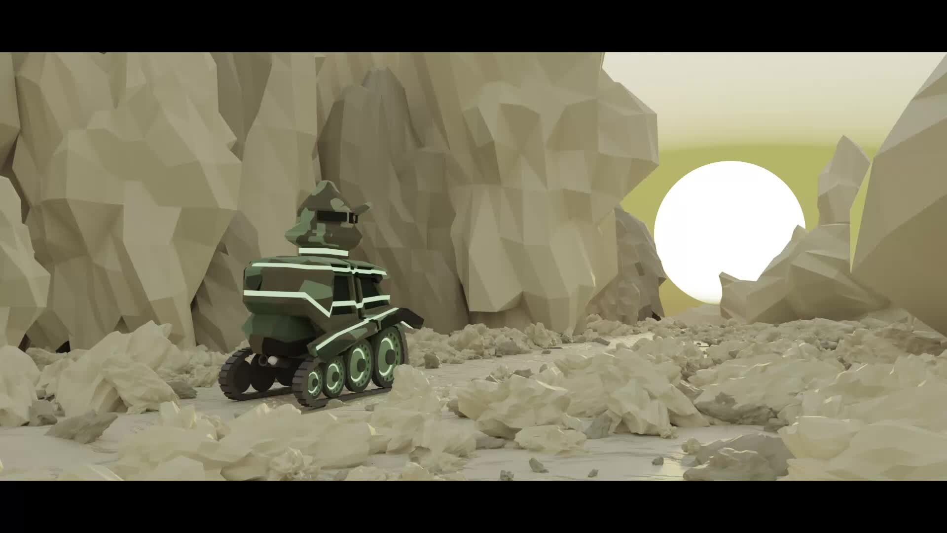 ArtStation - low poly Tank animation