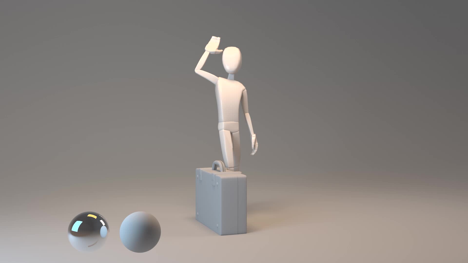 ArtStation - Weight animation with suitcase