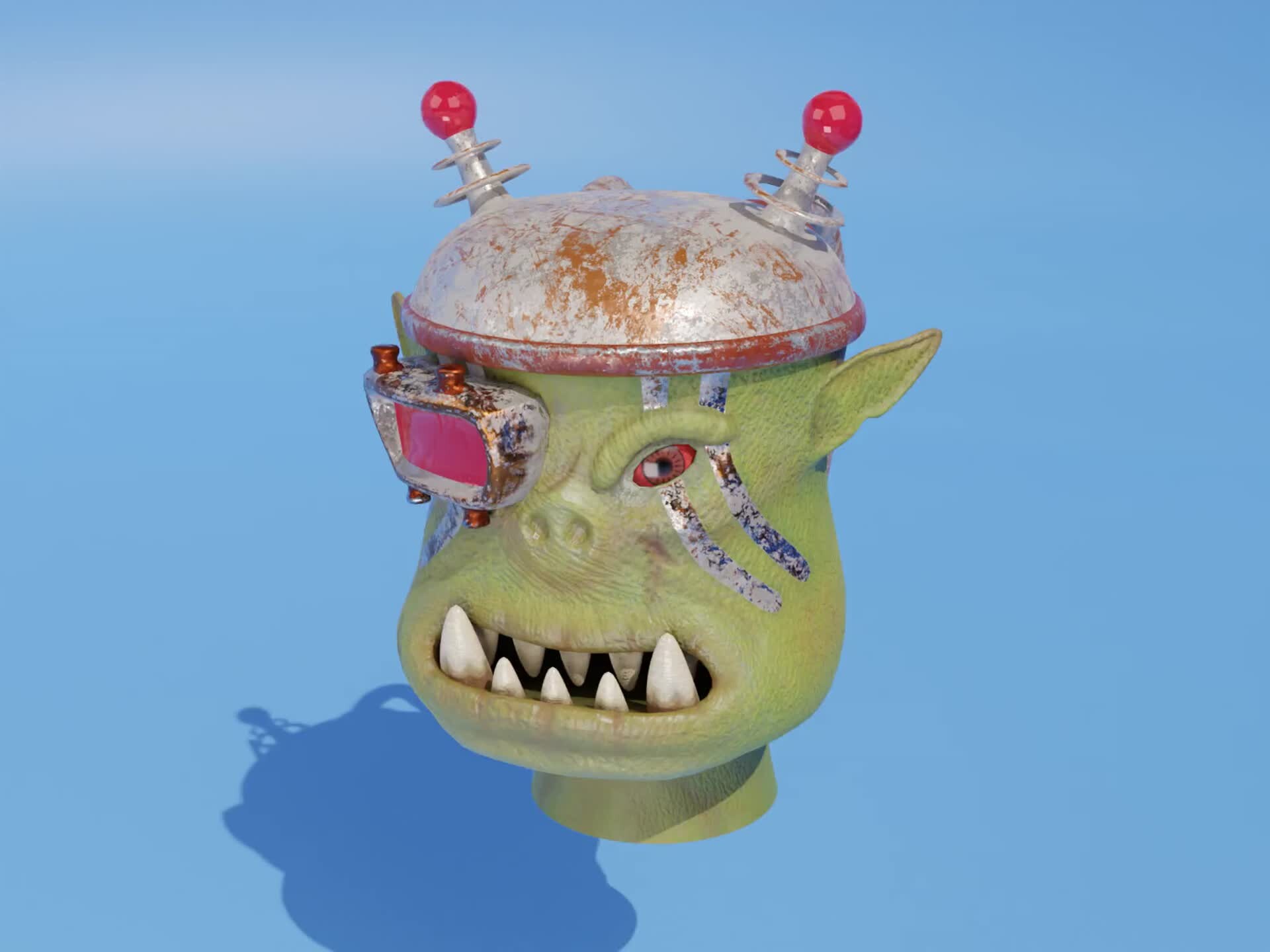 ArtStation - Ork Head 3D Model
