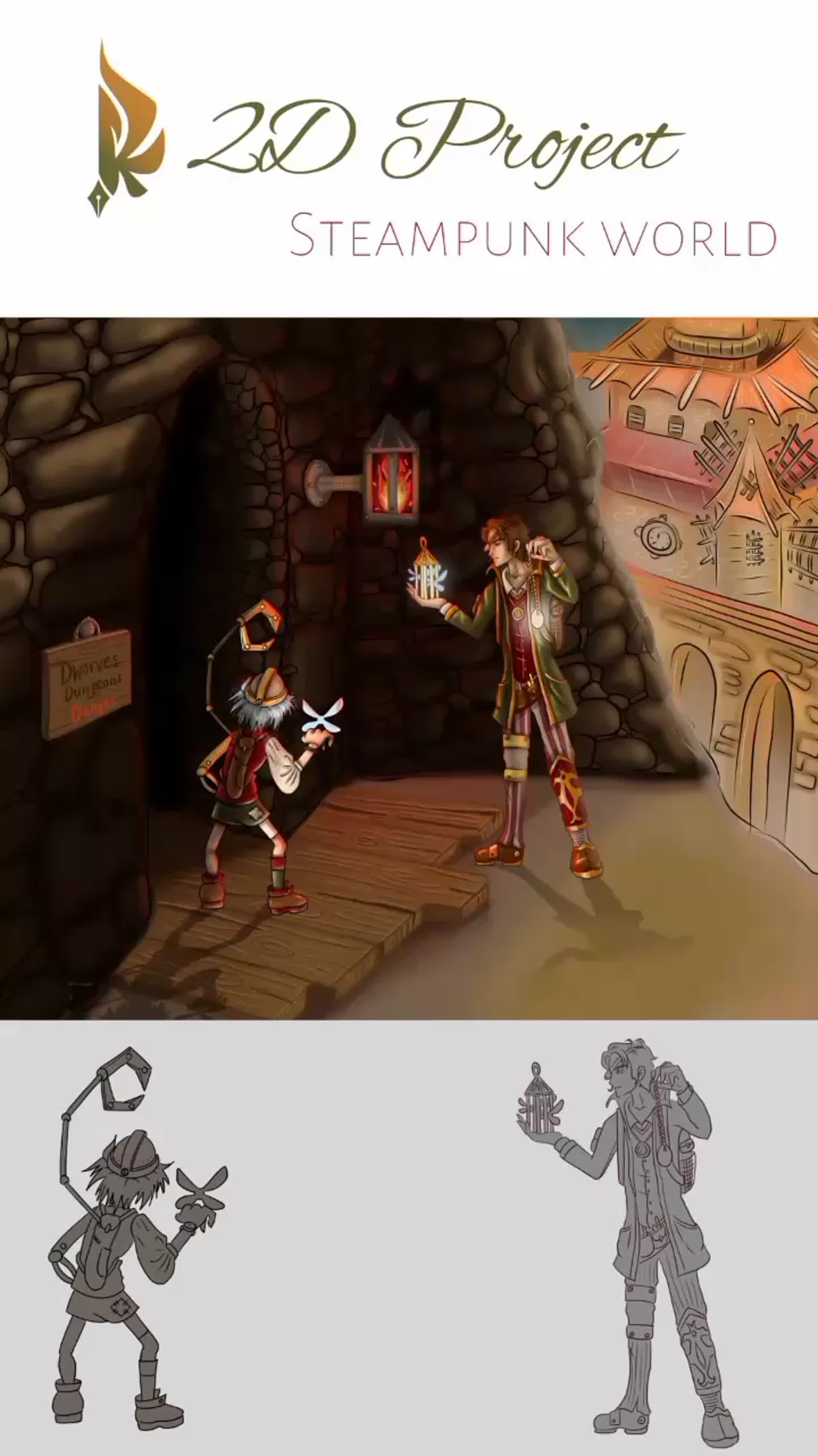 ArtStation - Steampunk 2D Project