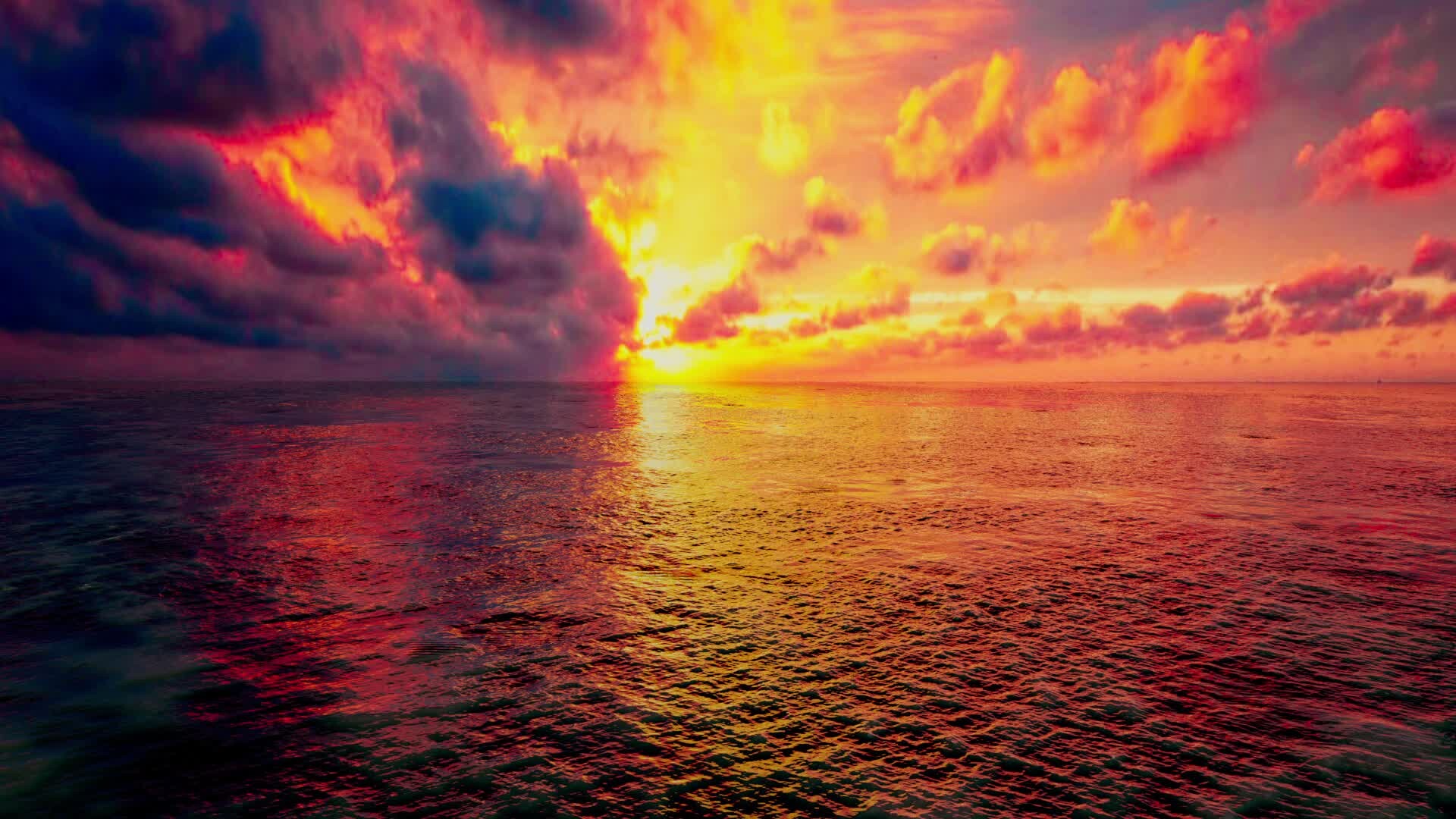 ArtStation - Ocean sunset