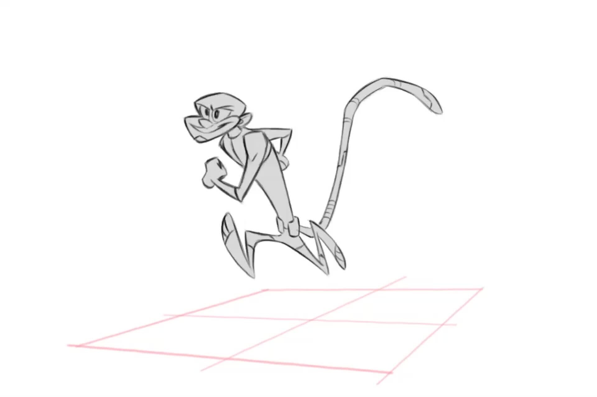 ArtStation - The Mighty Monkey- Run Cycle