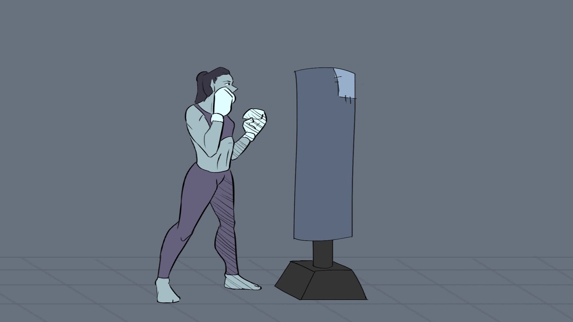 ArtStation - Kickboxer Animation