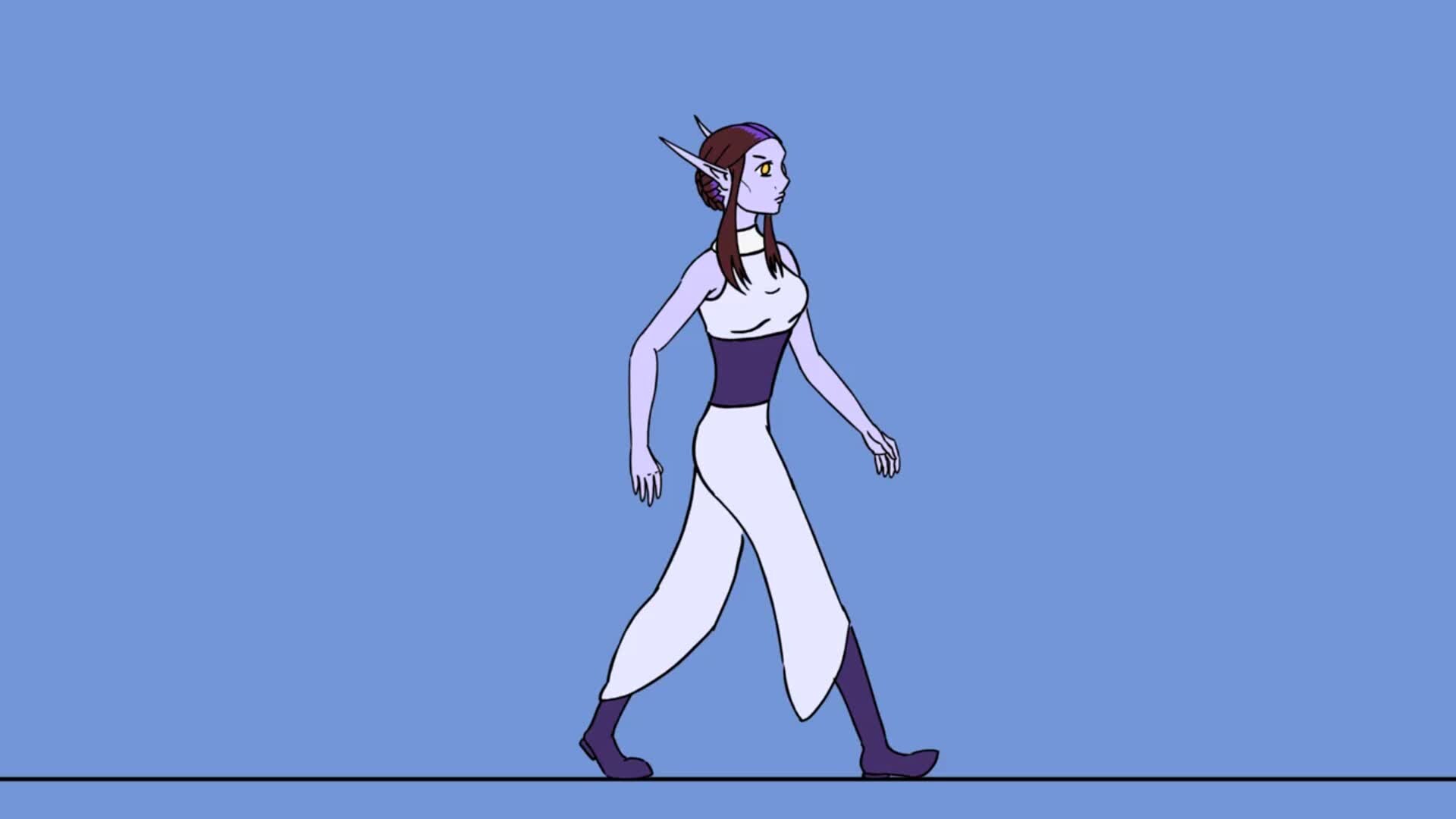 ArtStation - Original Character Walk Cycle