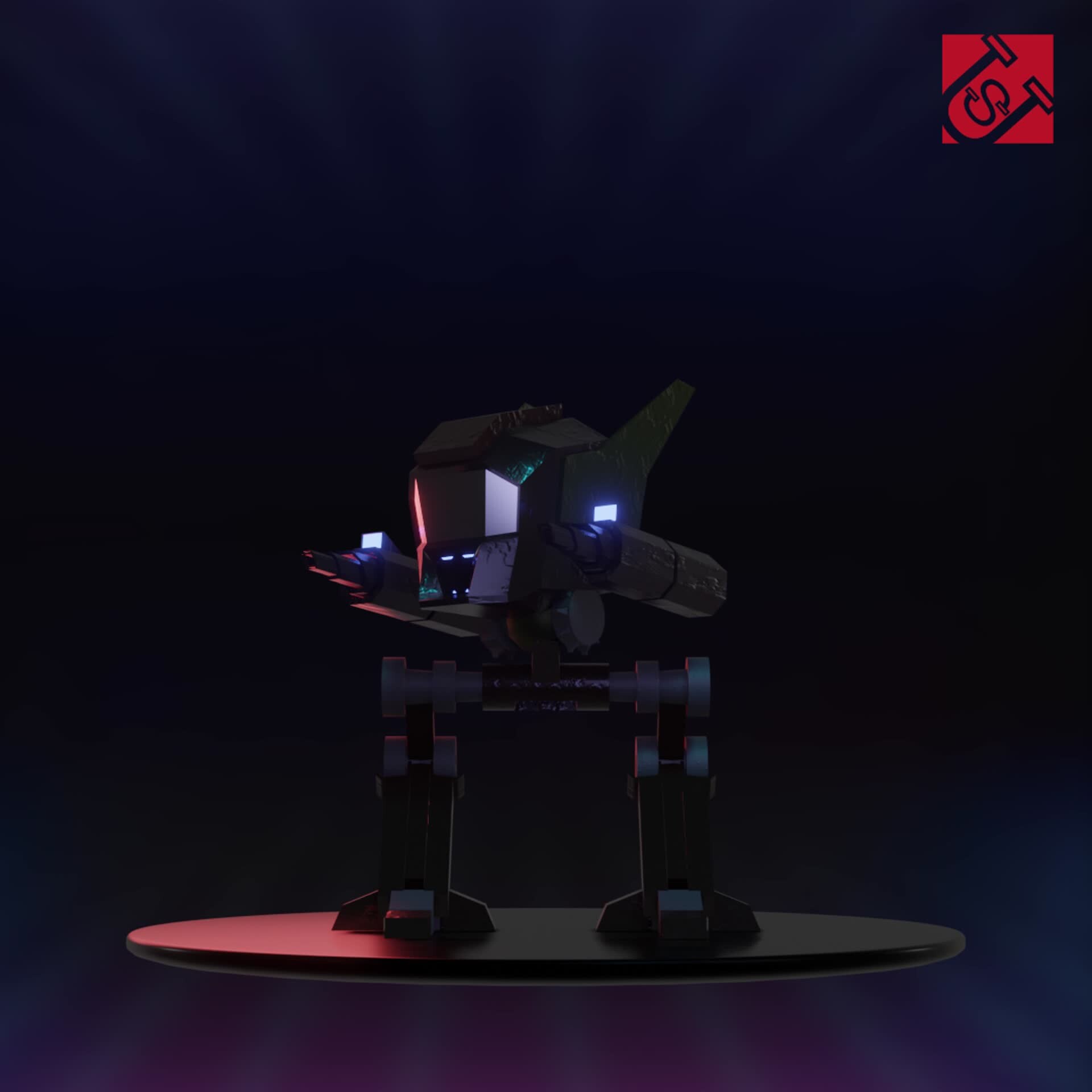 ArtStation - Low Poly Mech