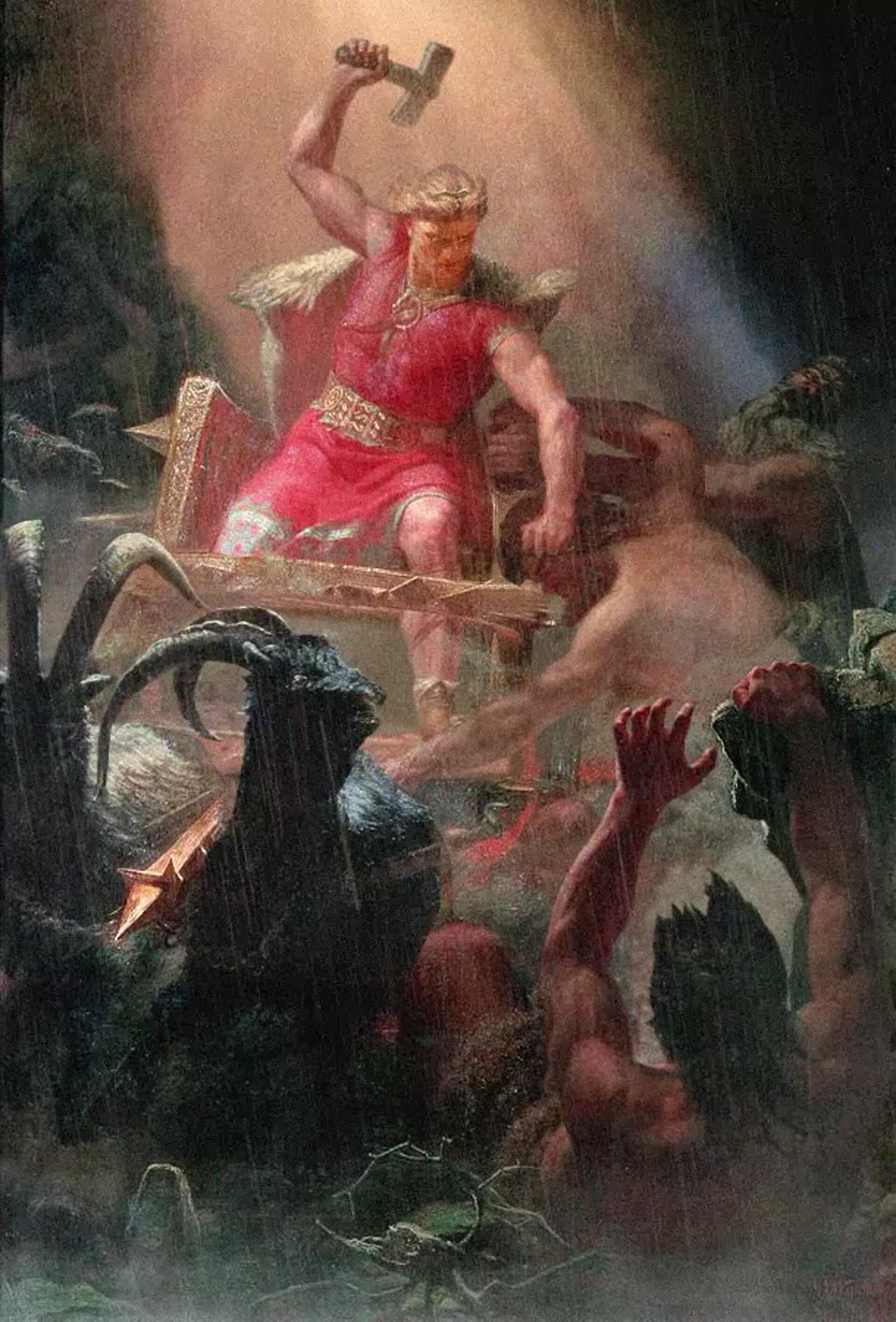 ArtStation - “Thor’s Battle with the Giants"