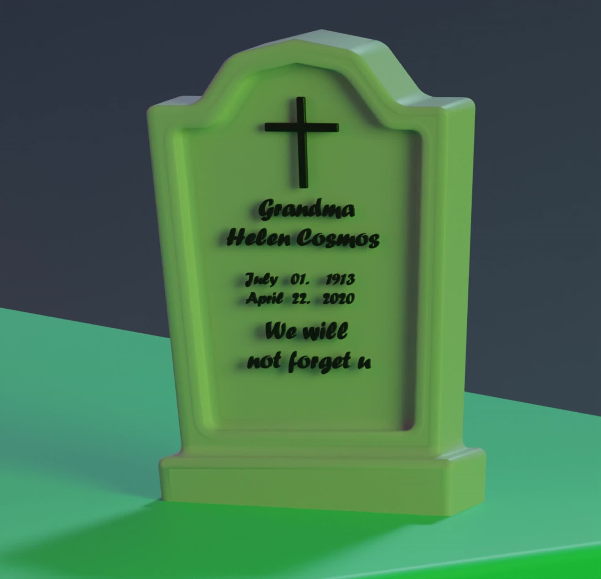ArtStation - 3D tombstone
