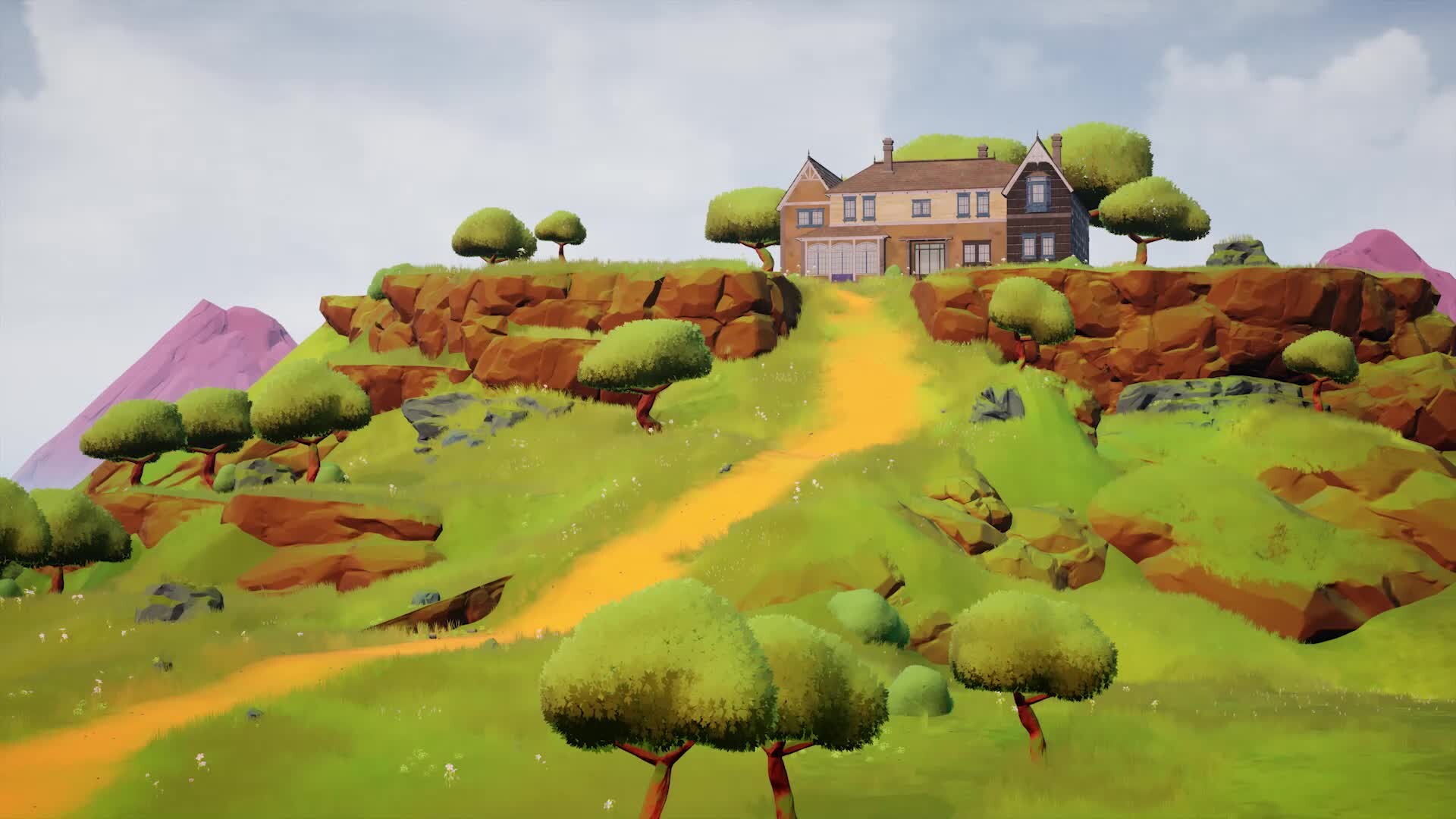ArtStation - Stylized Hill House - Unreal Engine 4