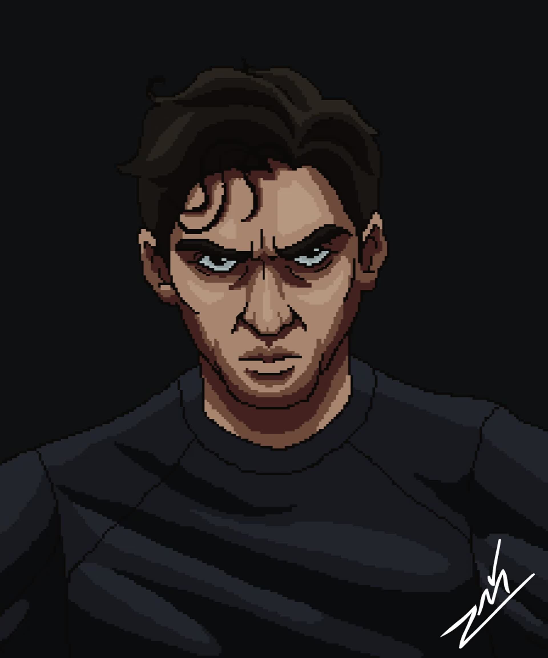 ArtStation - Moon Knight Transformation Pixel art