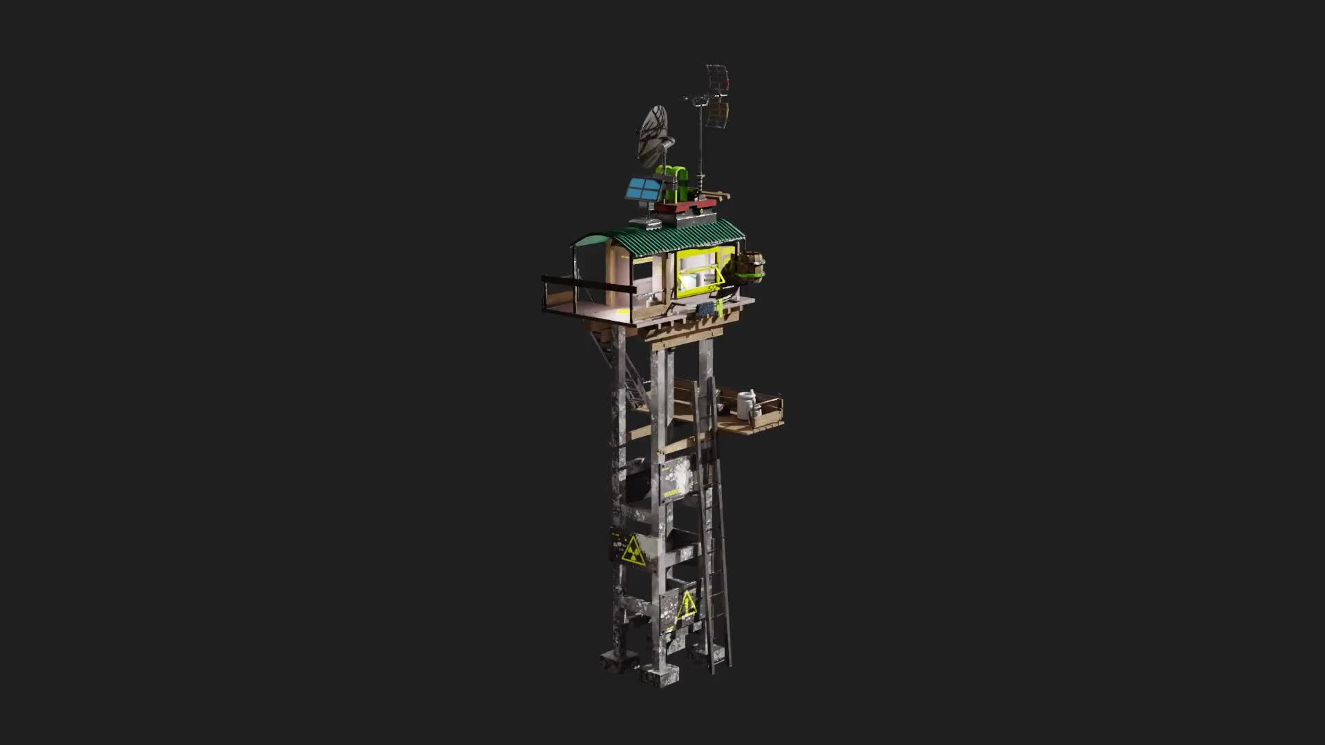 ArtStation - Post-Apocalyptic Watchtower