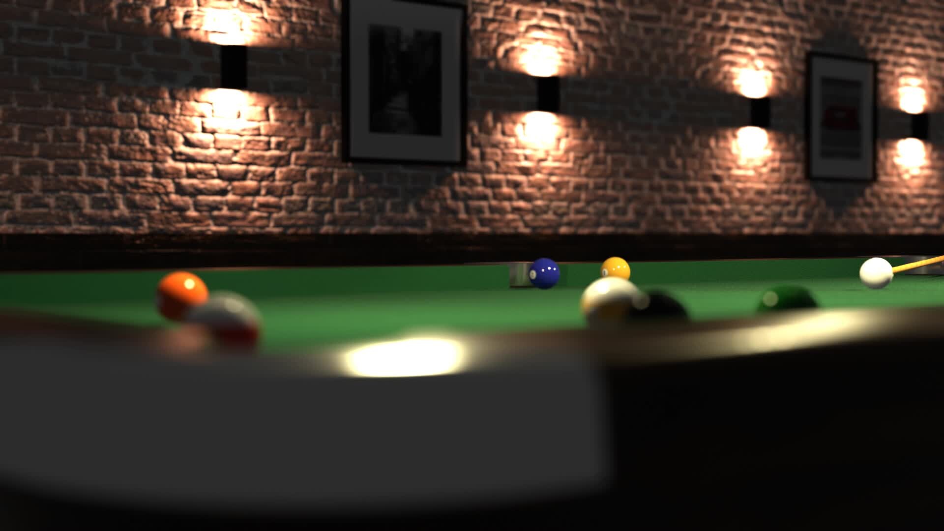 ArtStation - 8 ball pool shot animation