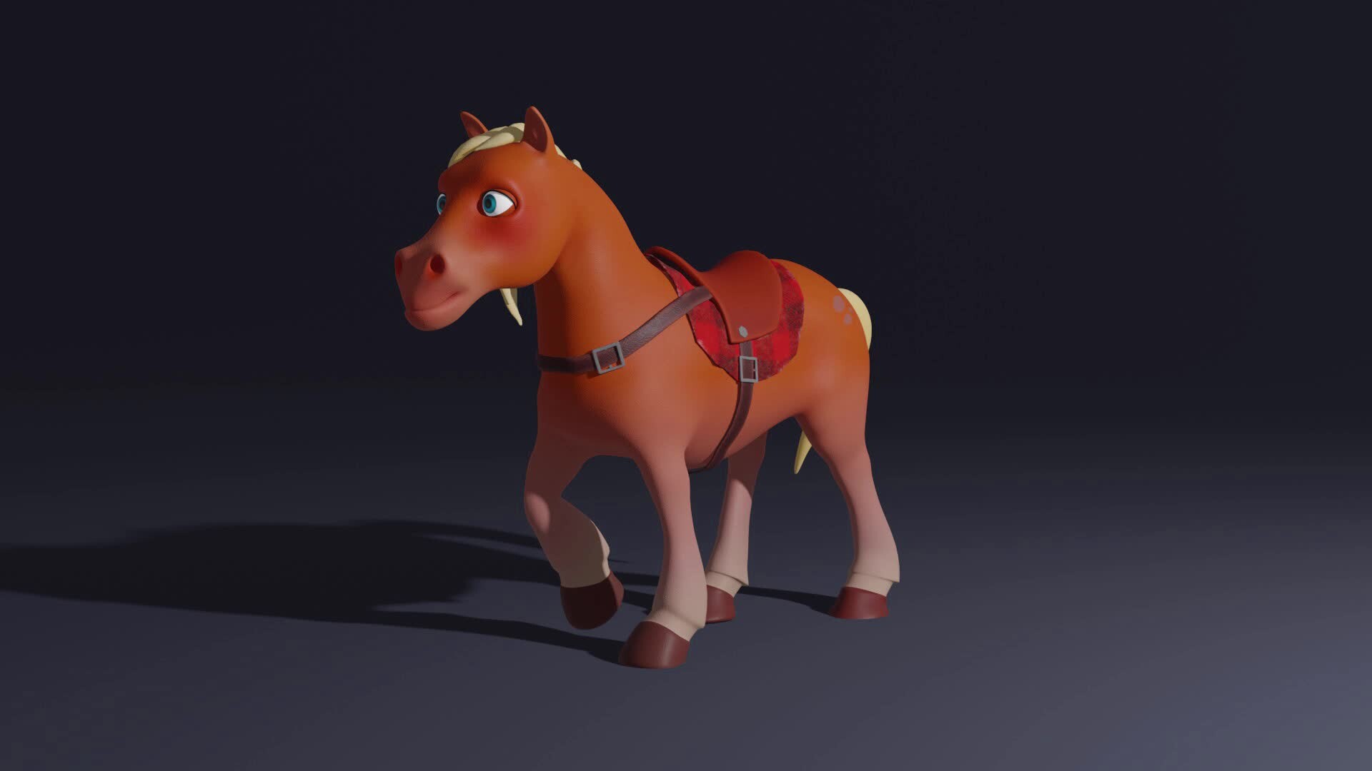 ArtStation - Horse walk cycle