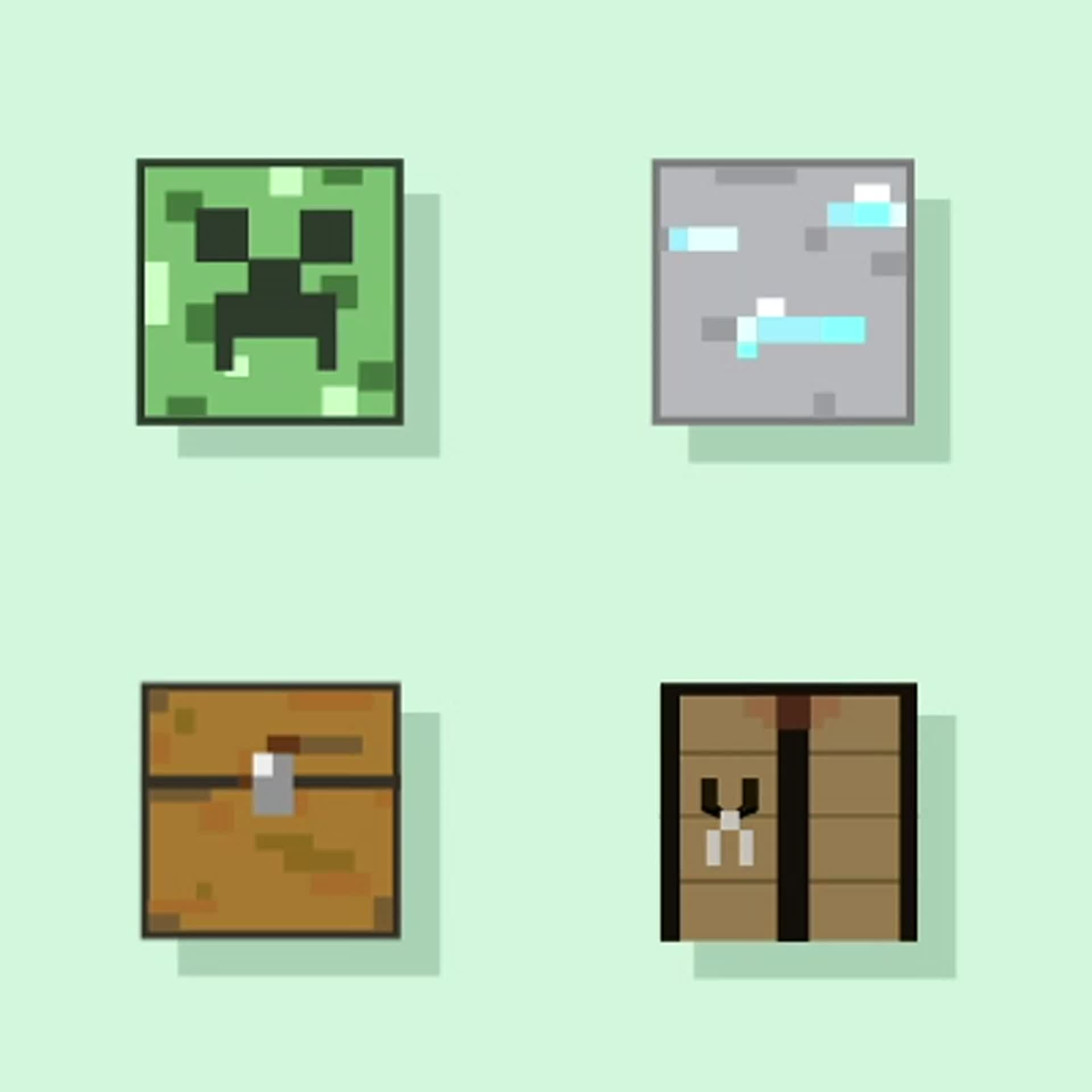 ArtStation - Animated Icons: Minecraft