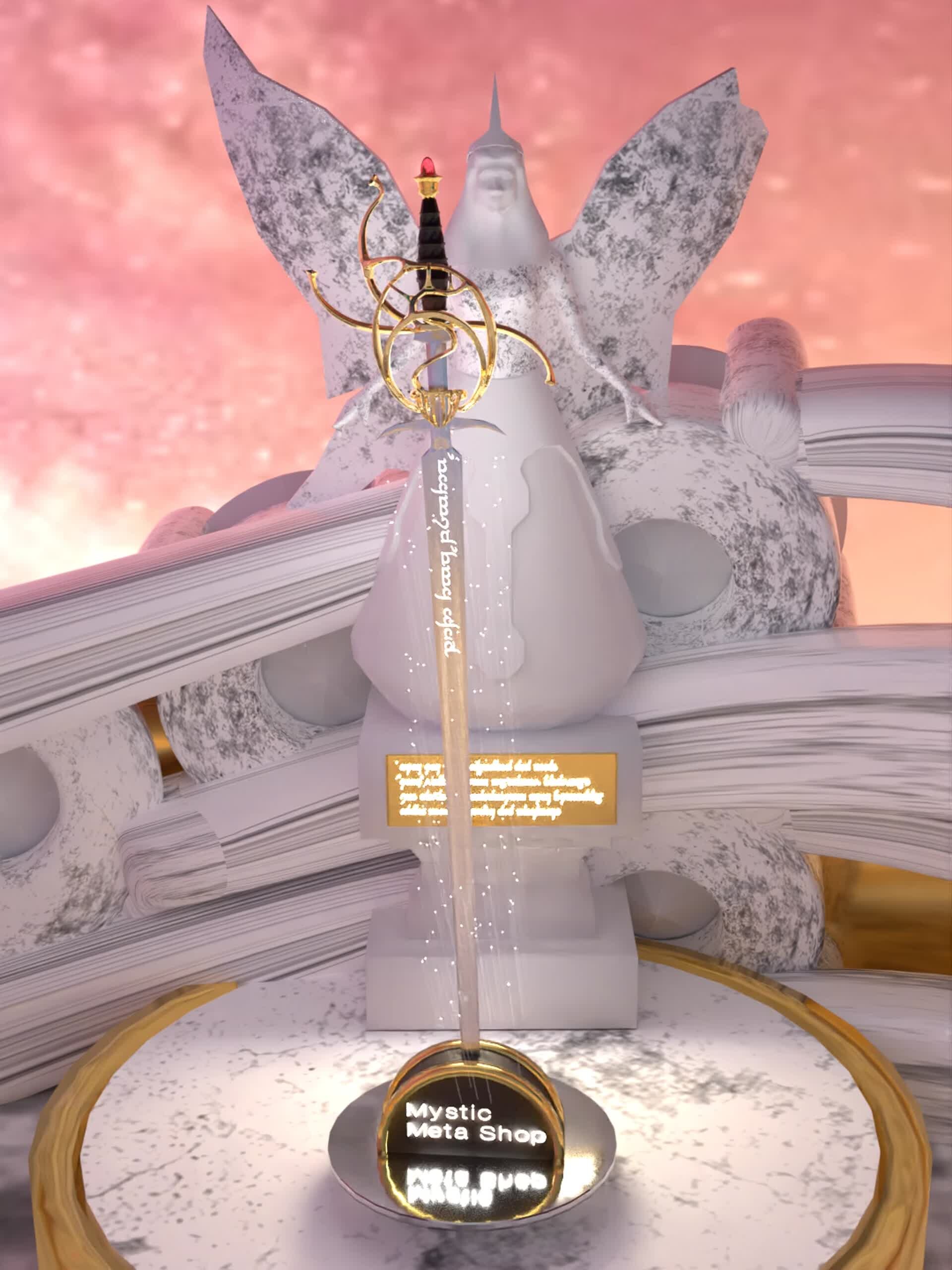 ArtStation - Ancient Elven Sword Protected by Magic