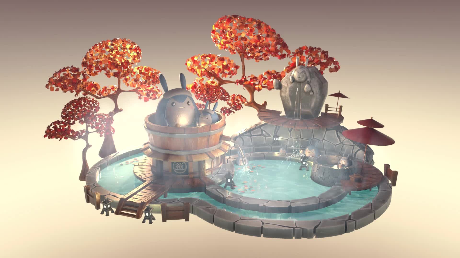 ArtStation - Japanese Onsen