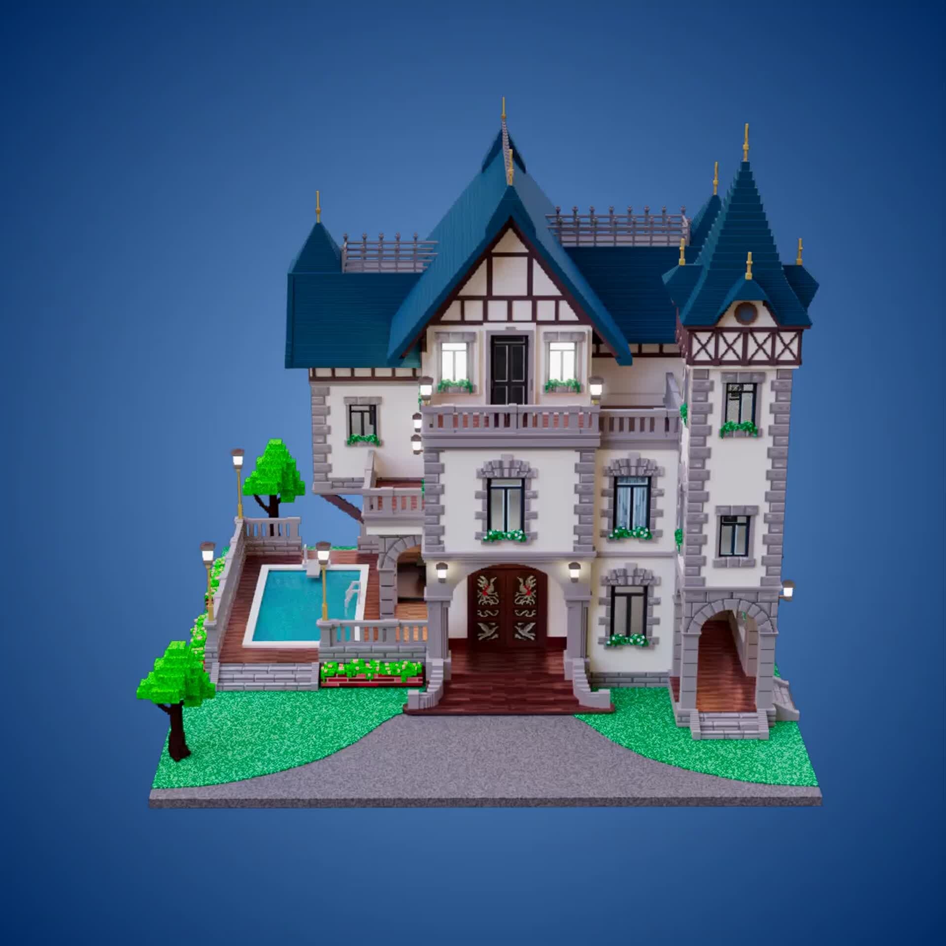 ArtStation - Dream House Voxel