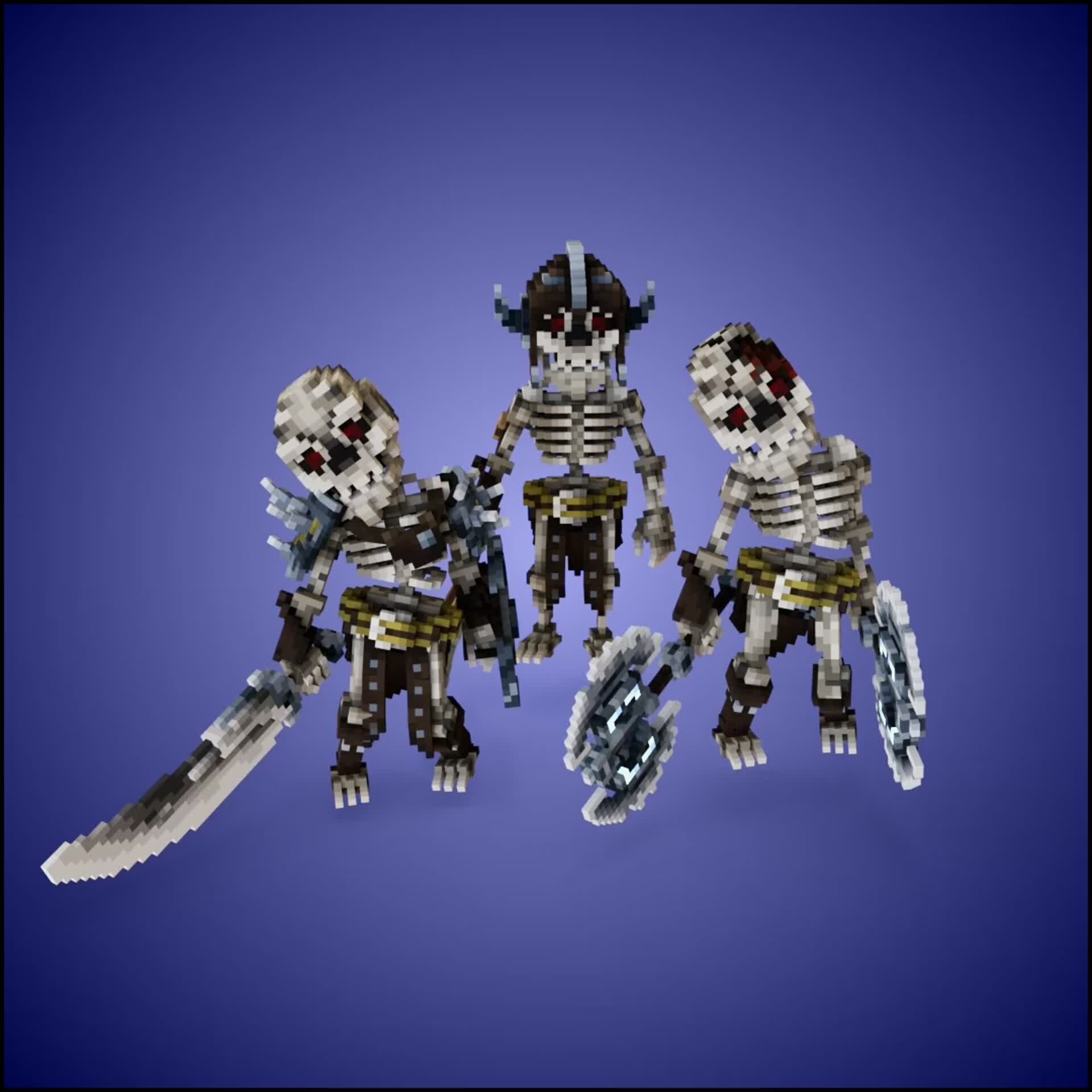 ArtStation - Army Skeleton Voxel