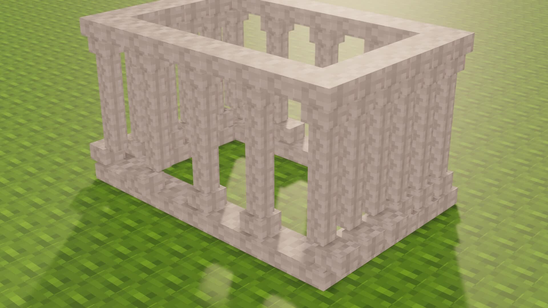 ArtStation - Blender Project 01: Minecraft Pillars