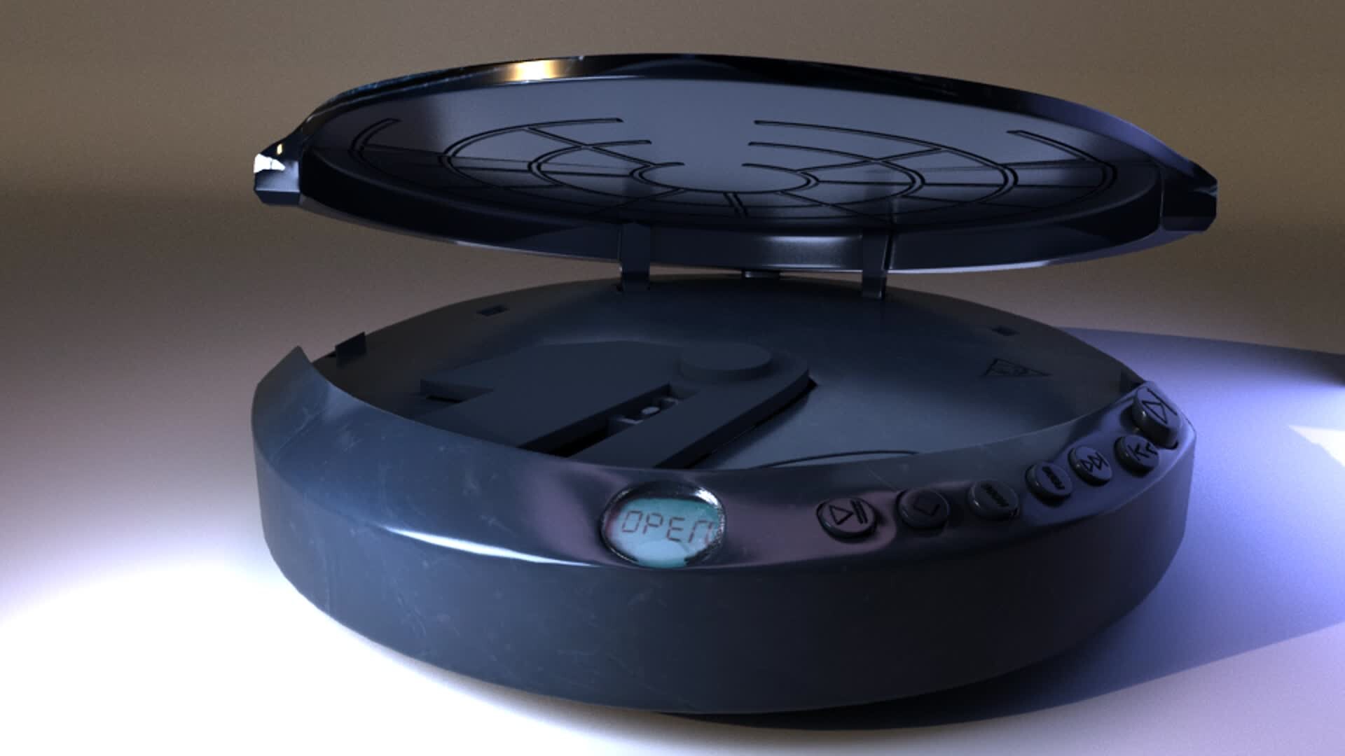ArtStation - 3D model of a Coby Portable CD Player