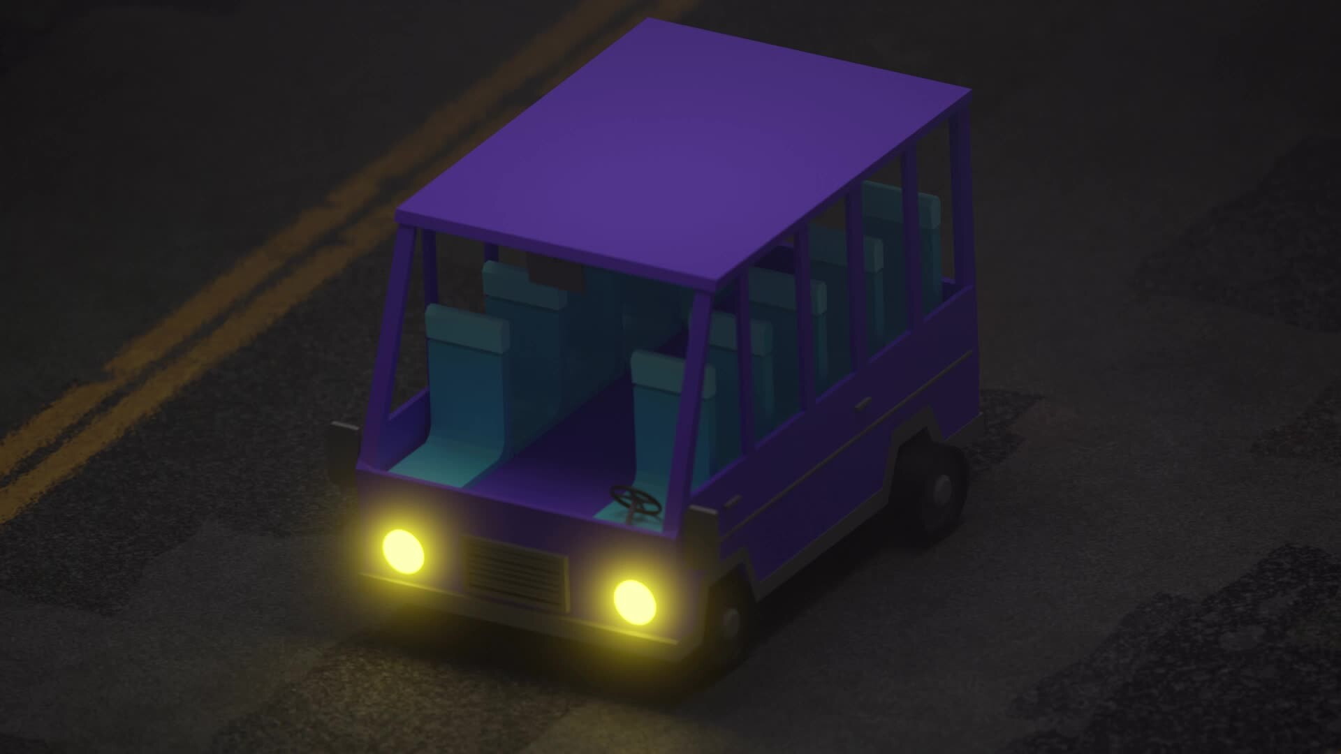 ArtStation - Stylized Bus Animation