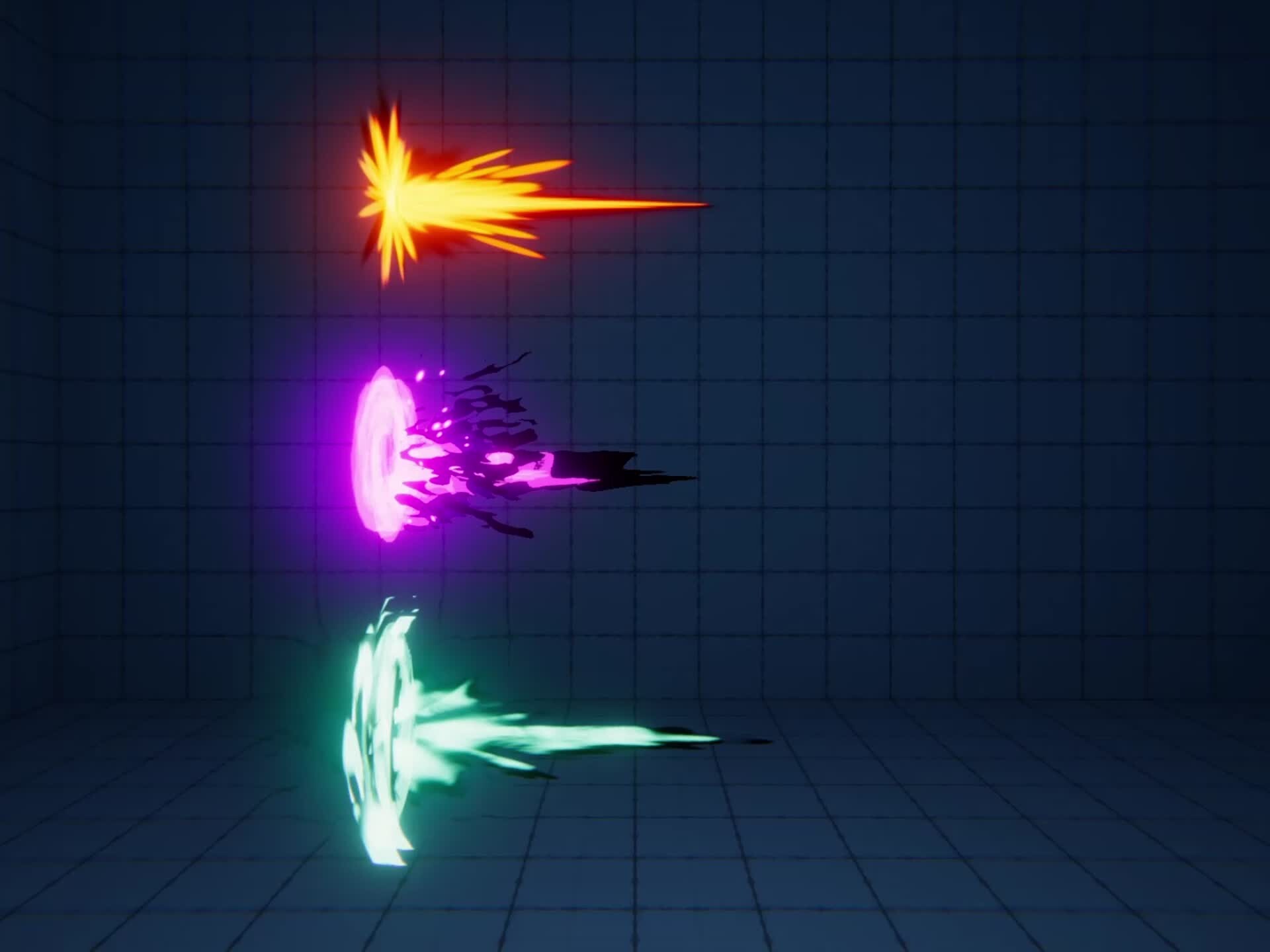 ArtStation - Muzzle flashes VFX