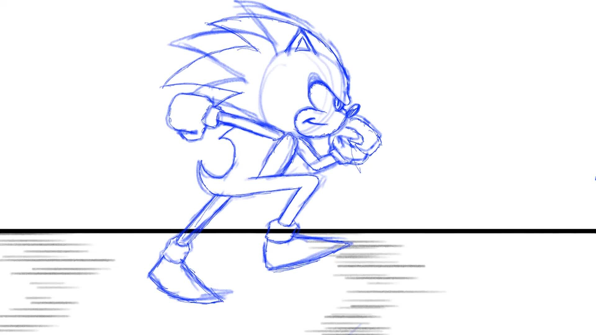 ArtStation - Sonic run cycle