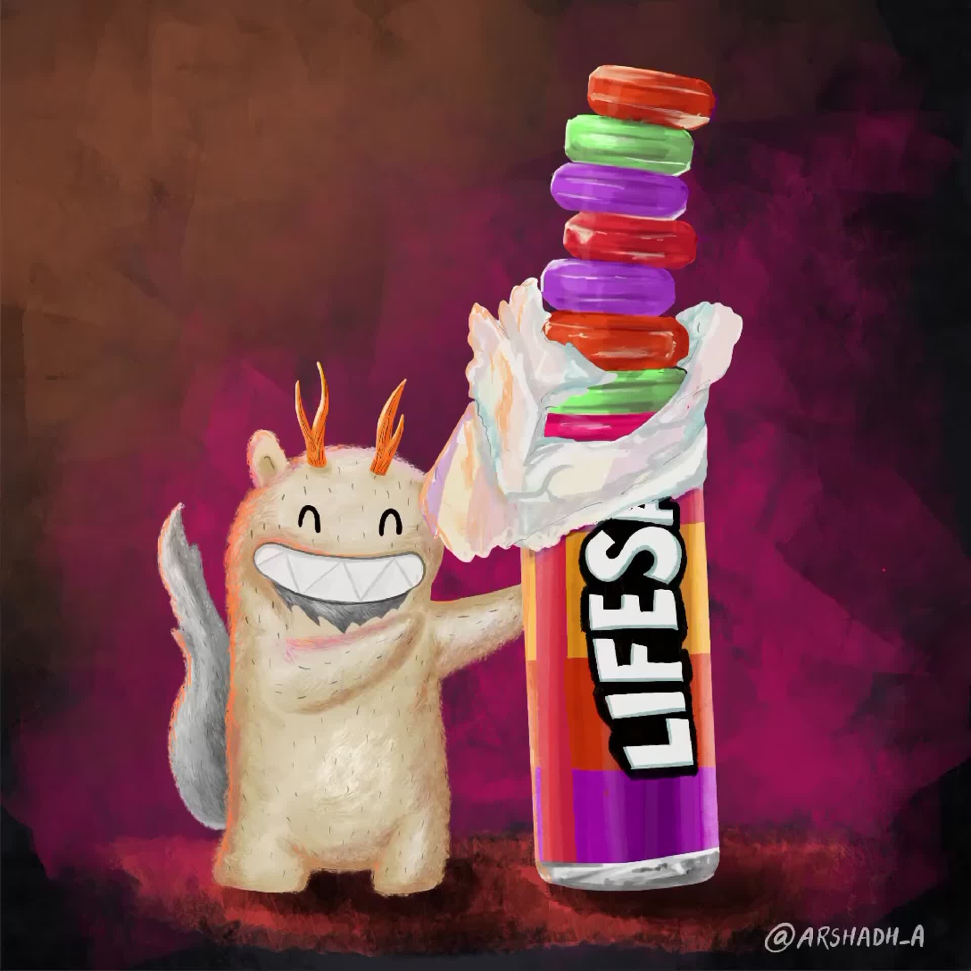 ArtStation - Candy Beast | DAY 7 of 100 days sketching challenge 2022 ...