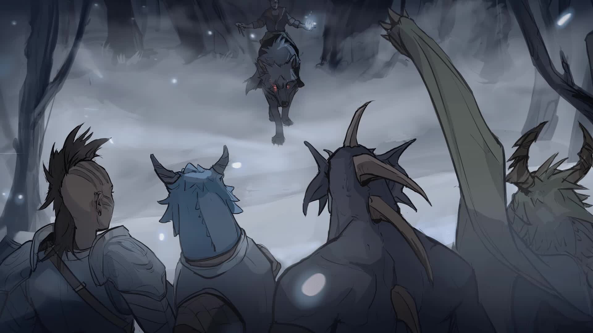 ArtStation - The man in the fog - Short animated scene DnD animation