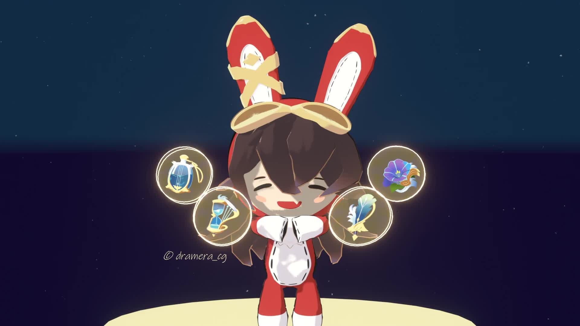 dramera_cg - Baron Bunny (Genshin Impact Fanart)