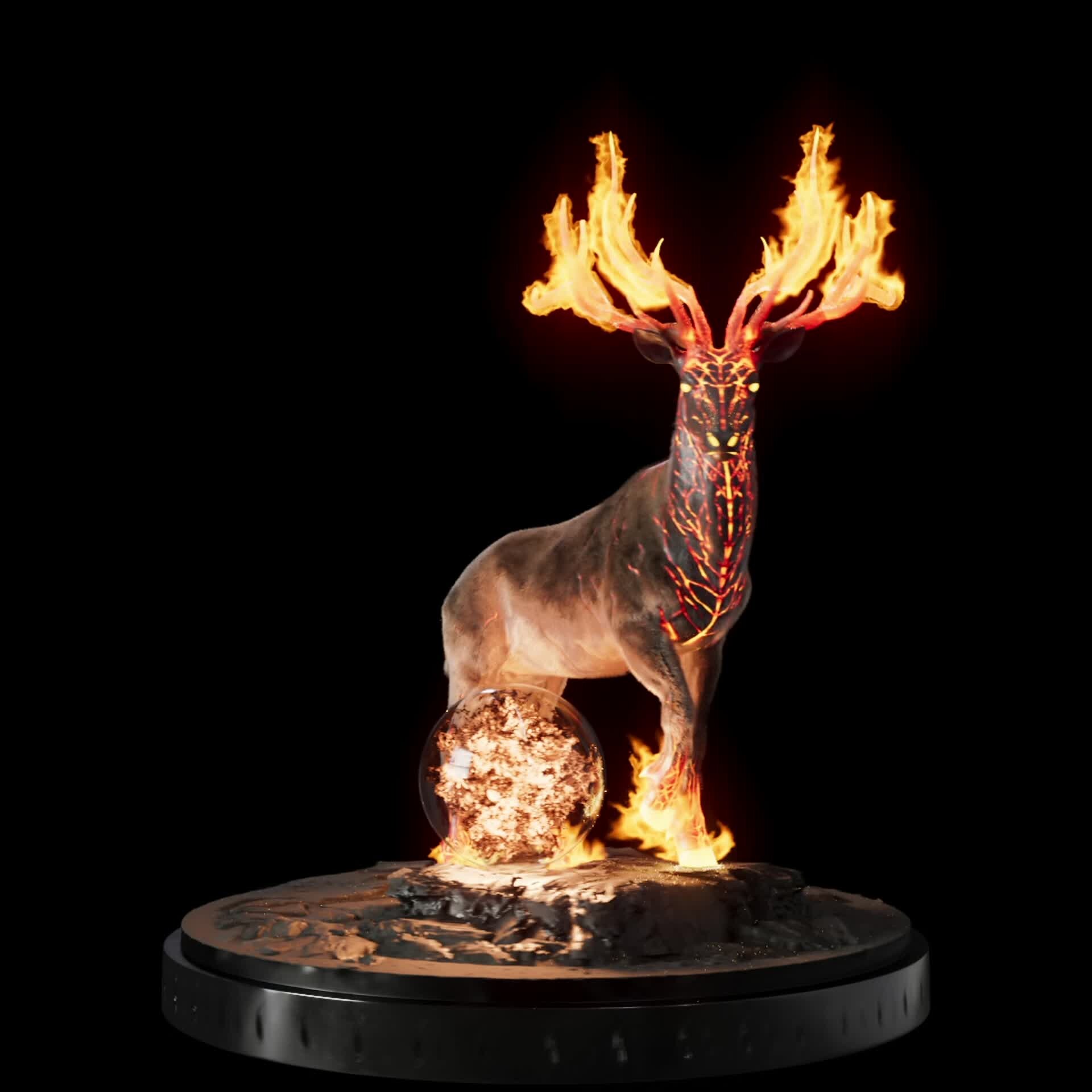 ArtStation - Sheetyr - Fire Beast - Aether Games