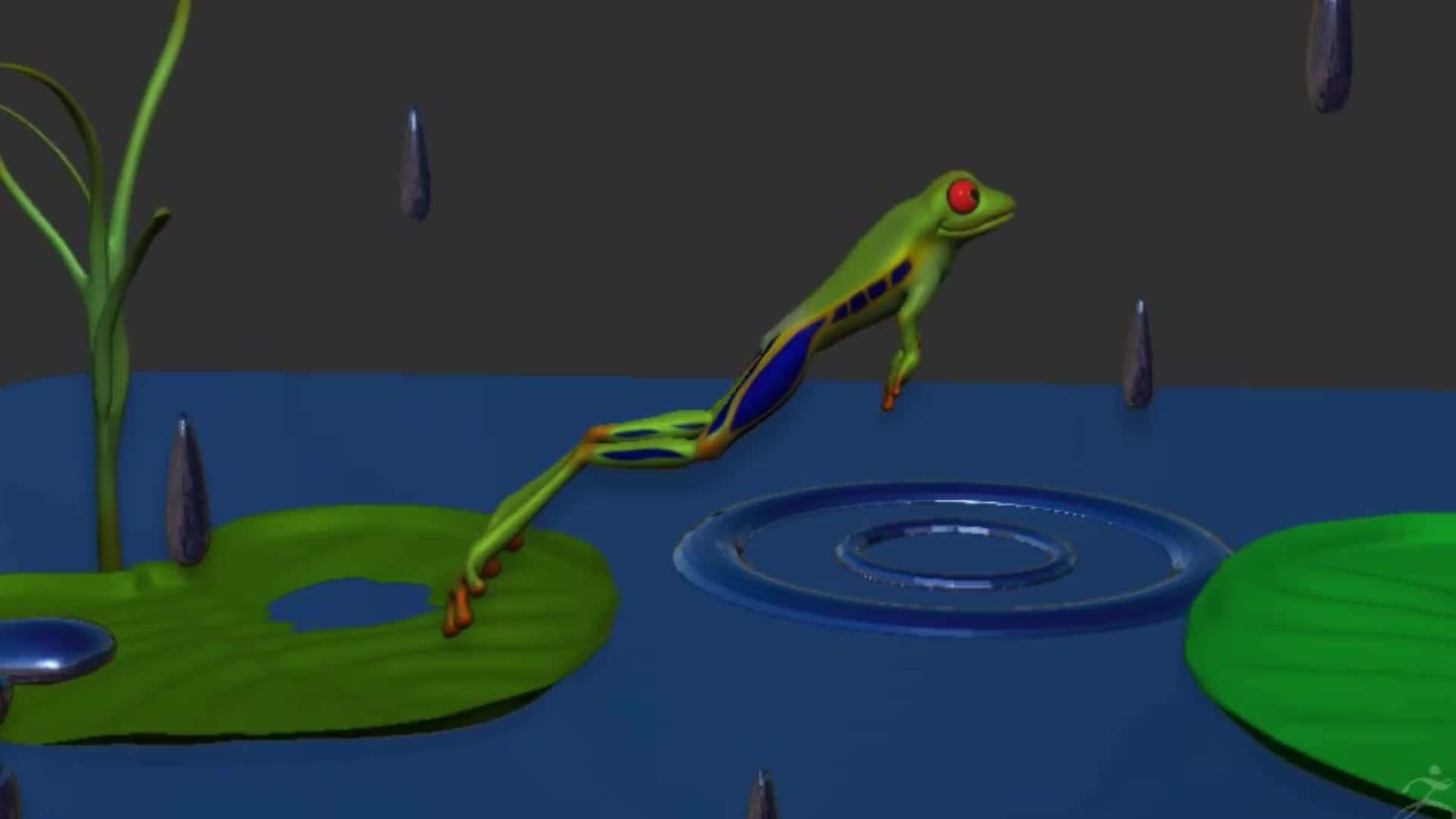 ArtStation - jumping frog