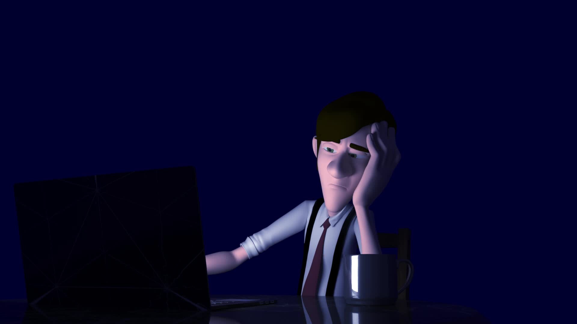 ArtStation - Malcolm and his Computer