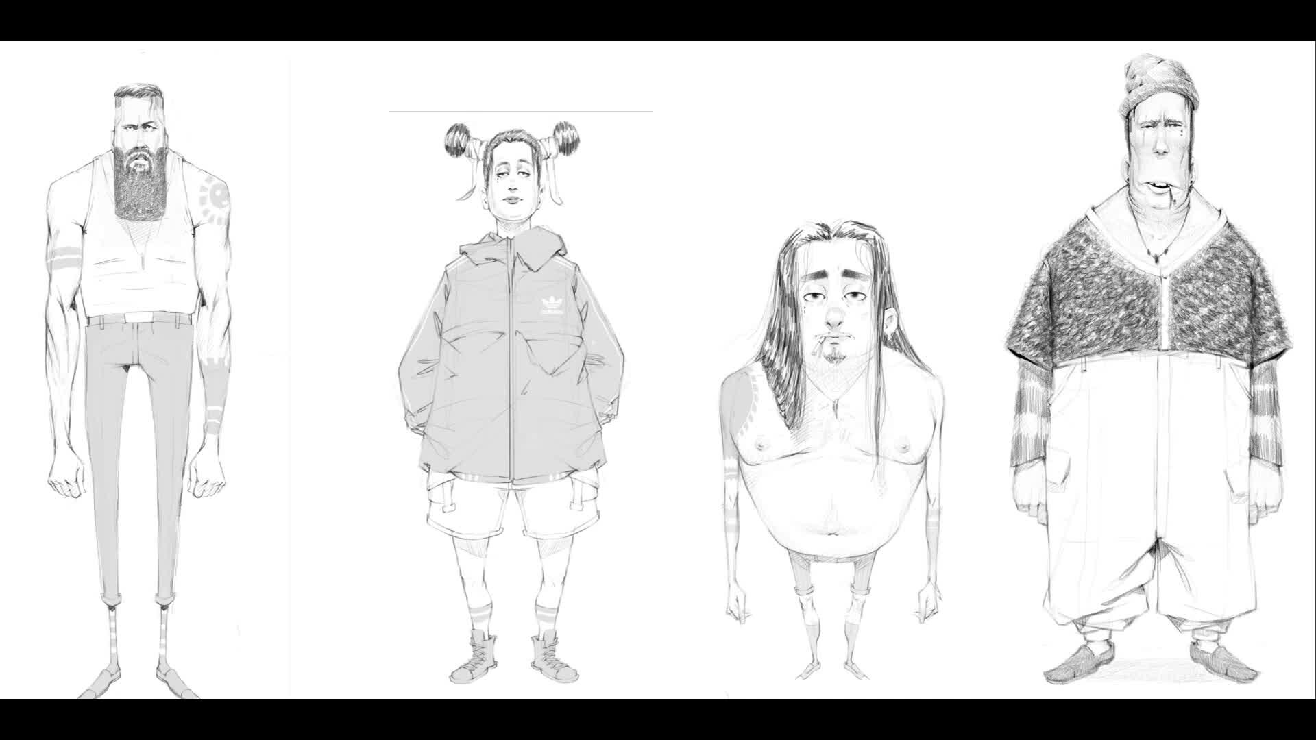ArtStation - random characters turnaround