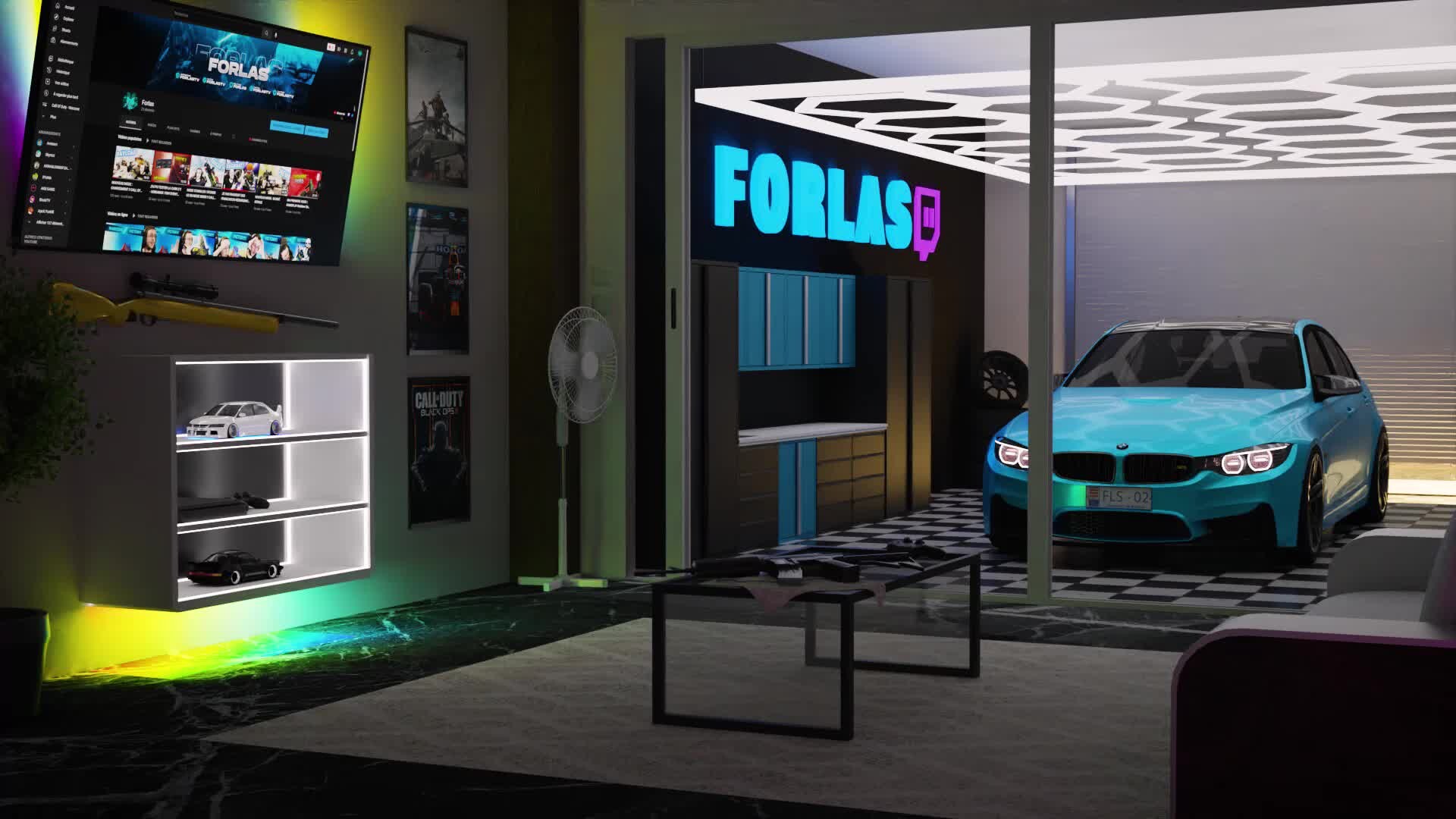 ArtStation - Streamer Garage and Gaming Room Creation | Fiverr #4 ...