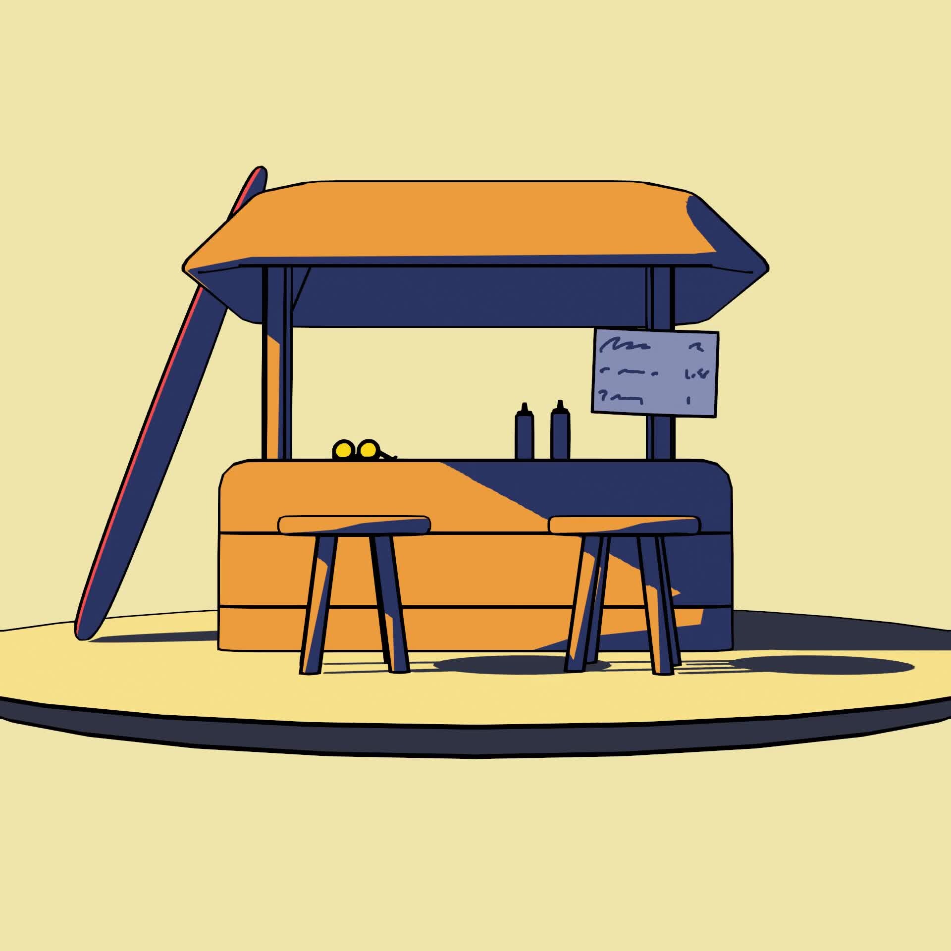 ArtStation - Beach Stand