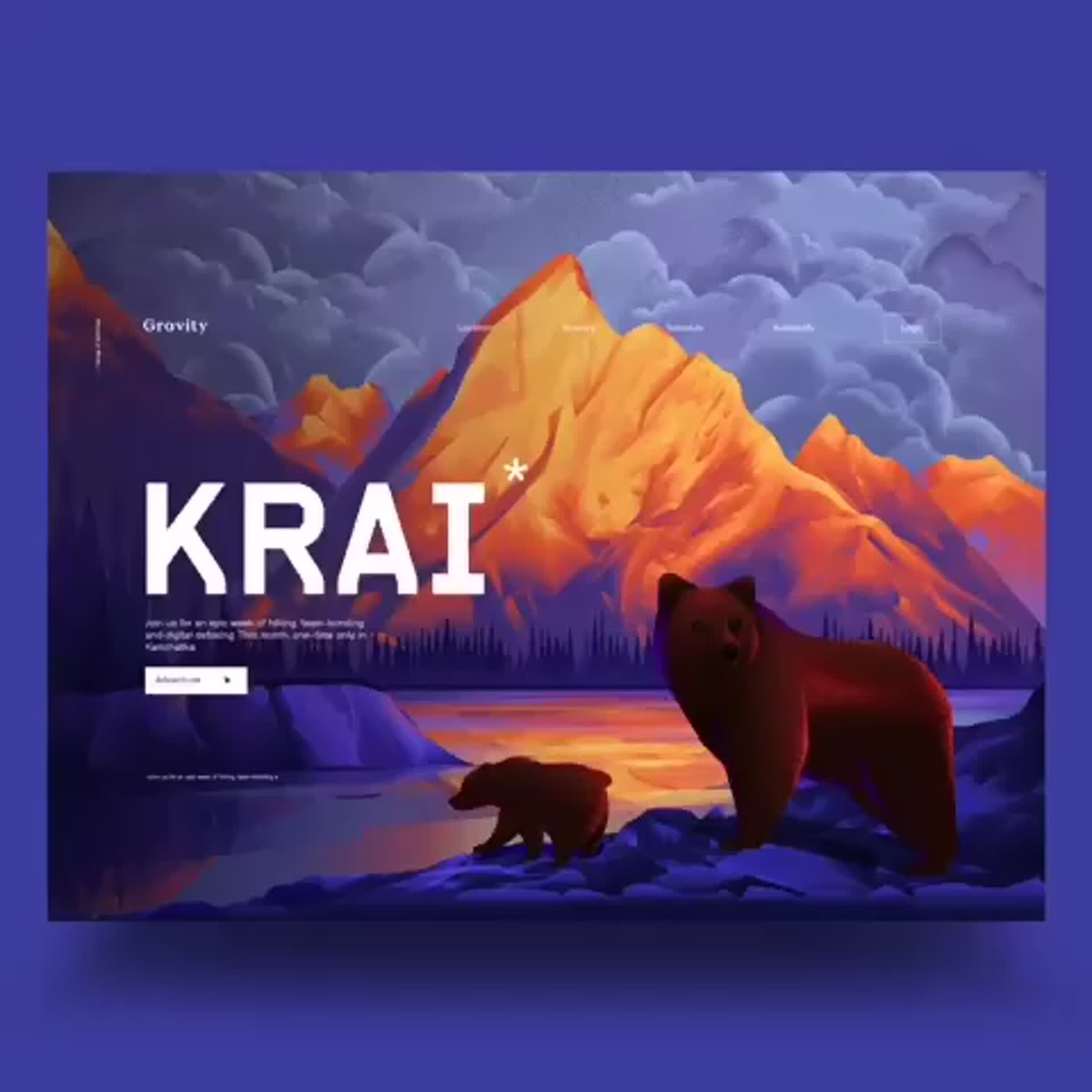 ArtStation - ( KRAI ) Adventure Website Design