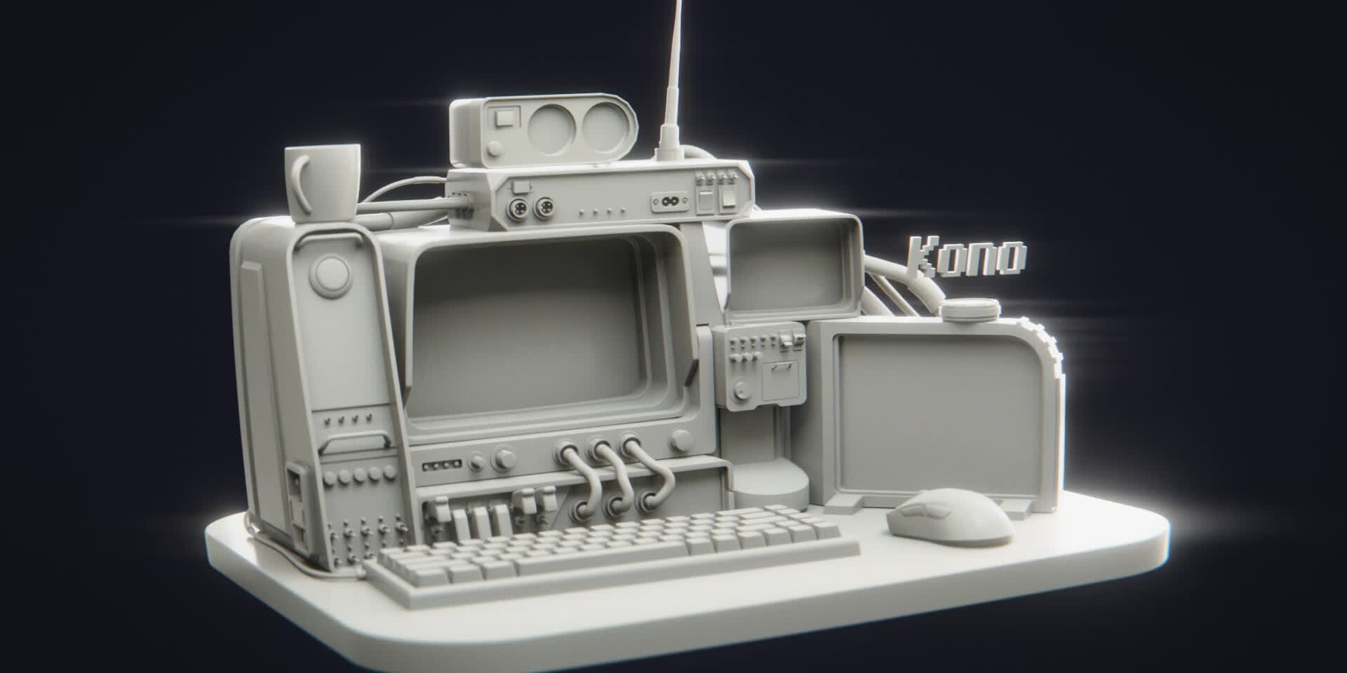 ArtStation - Sci fi Retro Computer