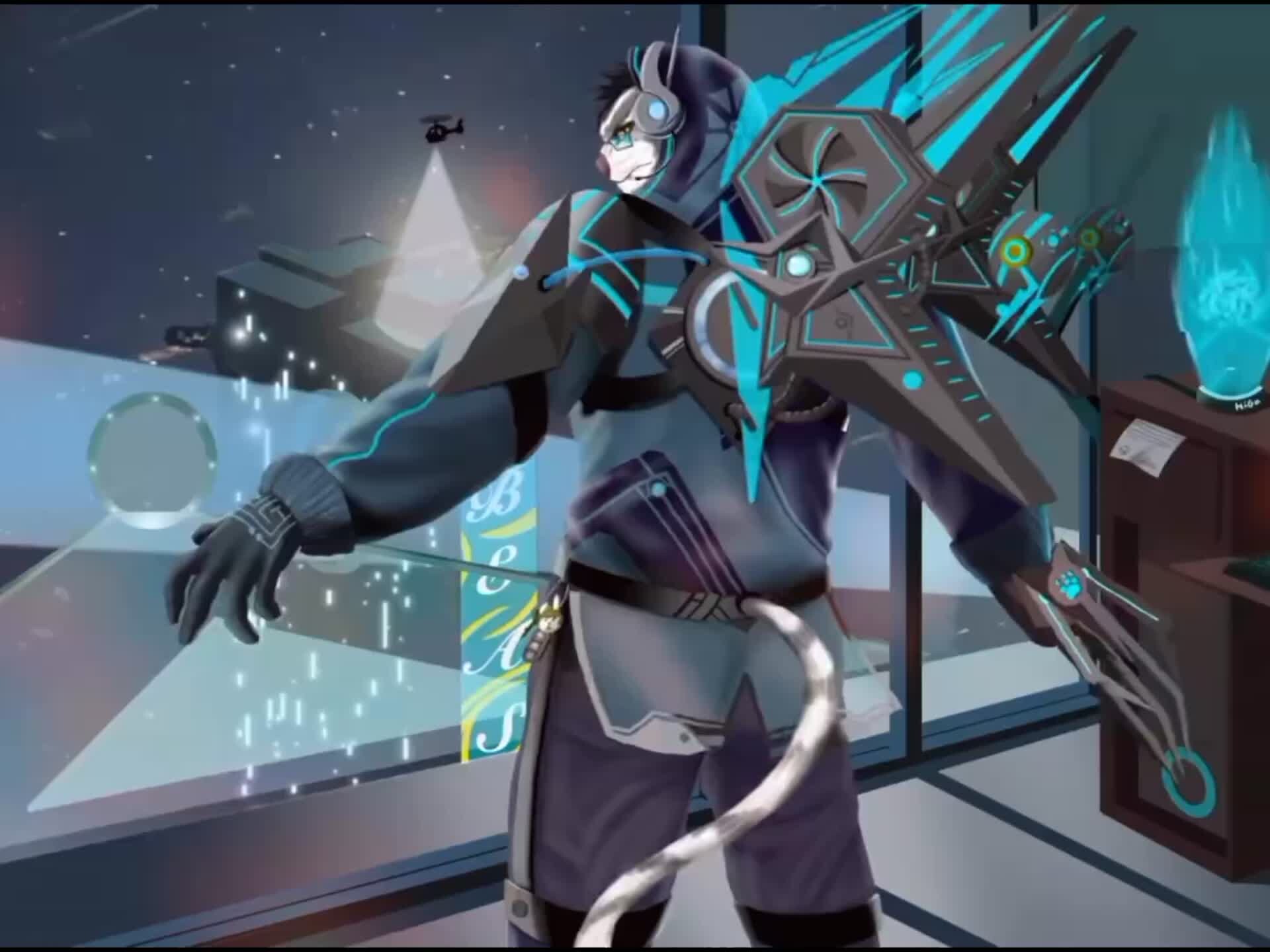 ArtStation - Alexander Gordon - Beast City Hacker - Blood Moon