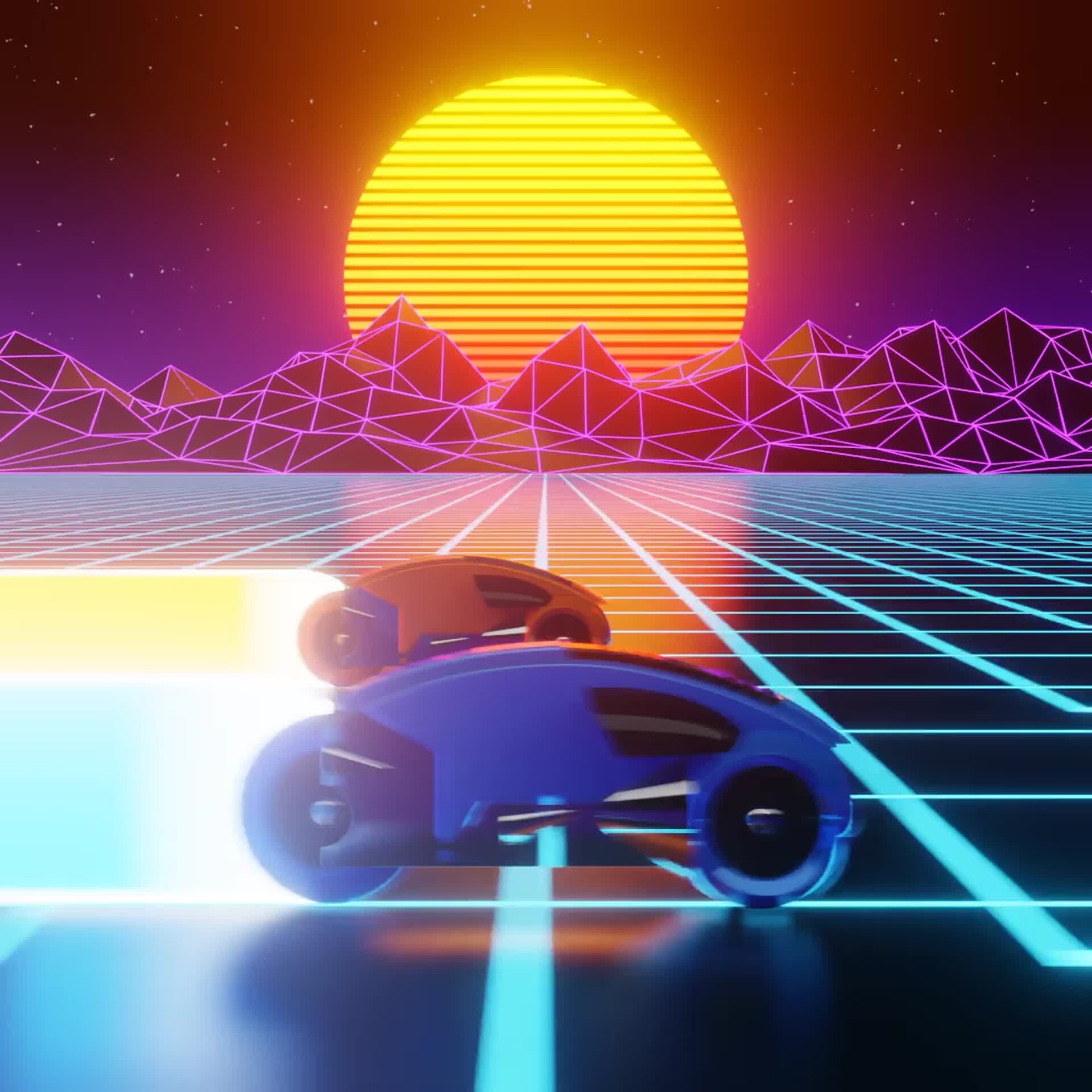 ArtStation - Tron Lightcycle Animation Loop