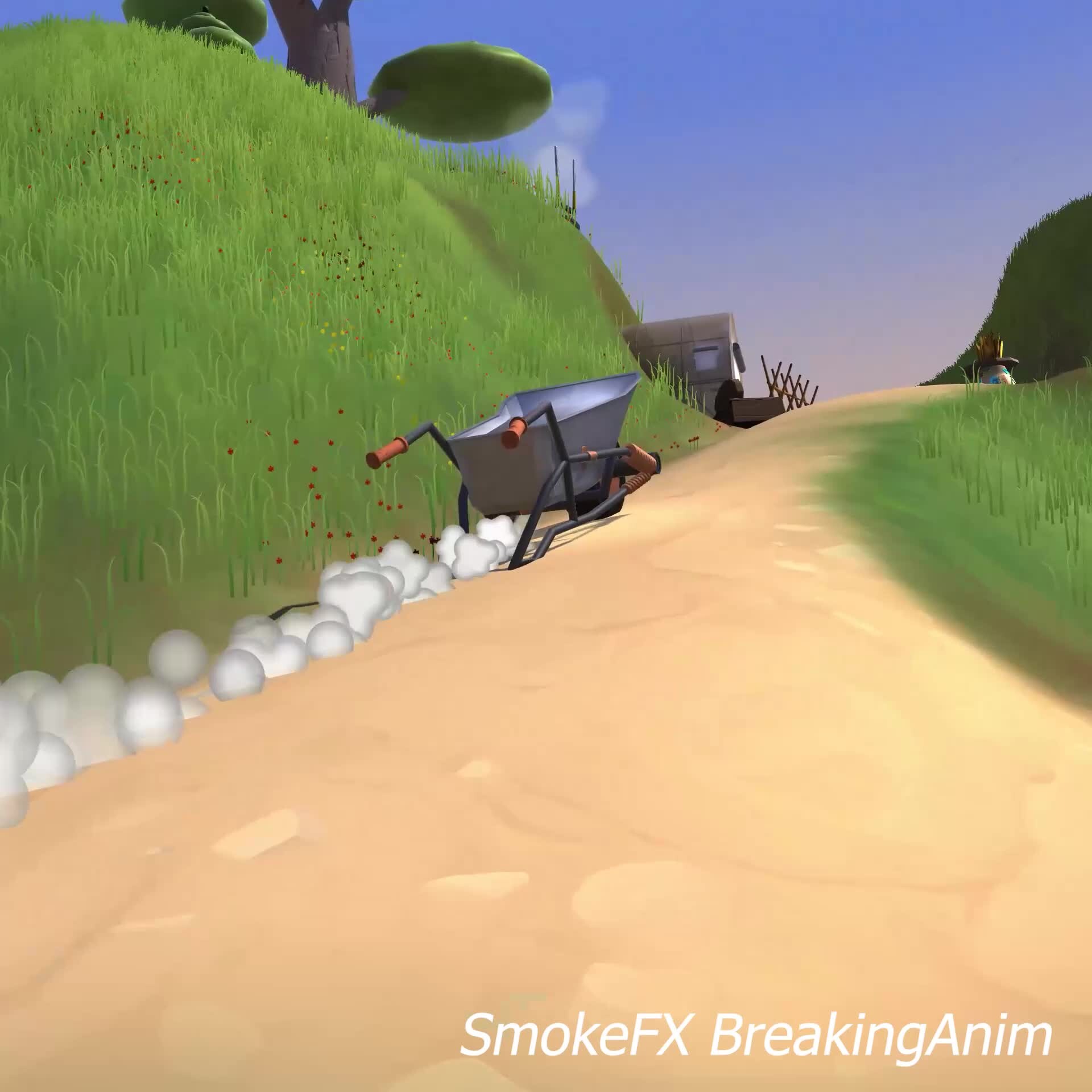 ArtStation - Stylized Wheelbarrow FX & animation