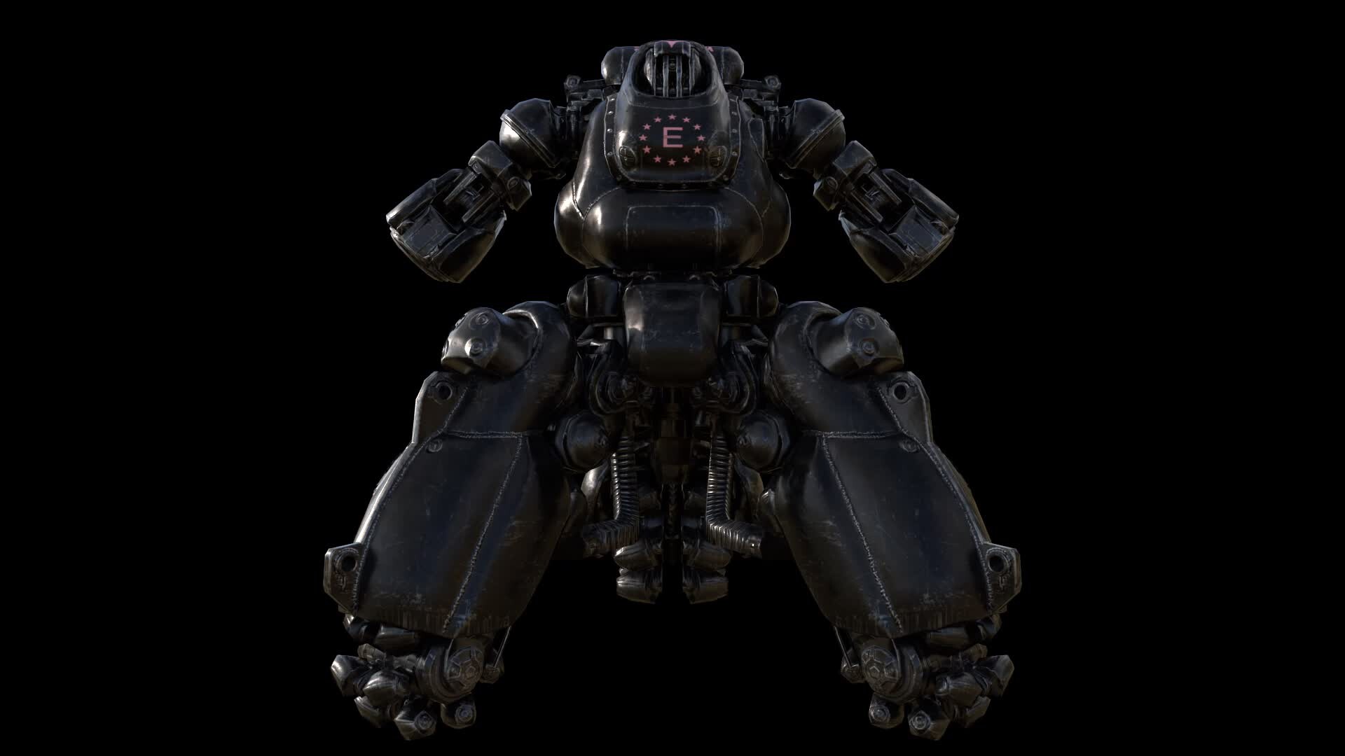 ArtStation - Dawn of America: Enclave Sentry Bot Retexture