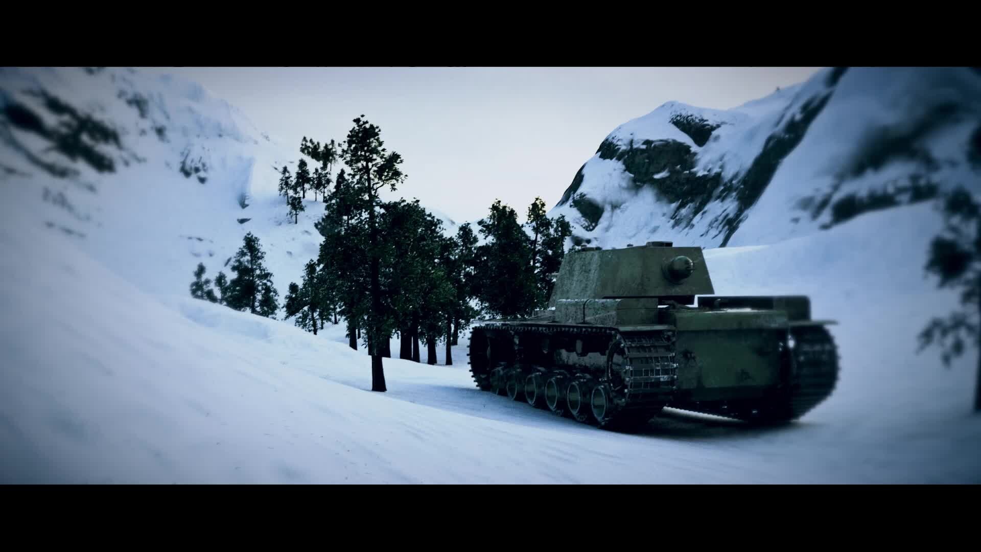 ArtStation - KV-1 tank firing